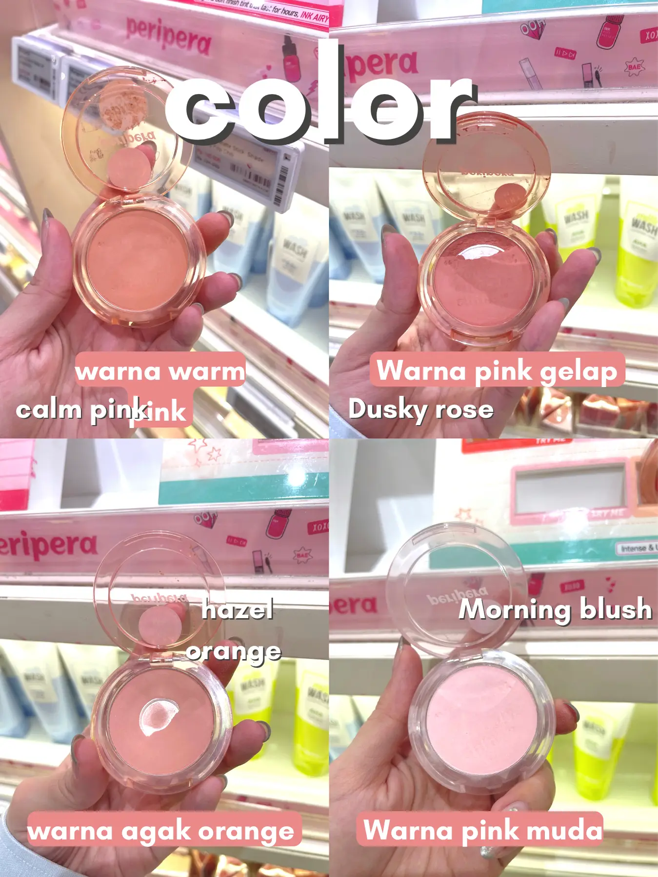 Fav korean blush for natural look | Galeri diposting oleh Angellica N | Lemon8