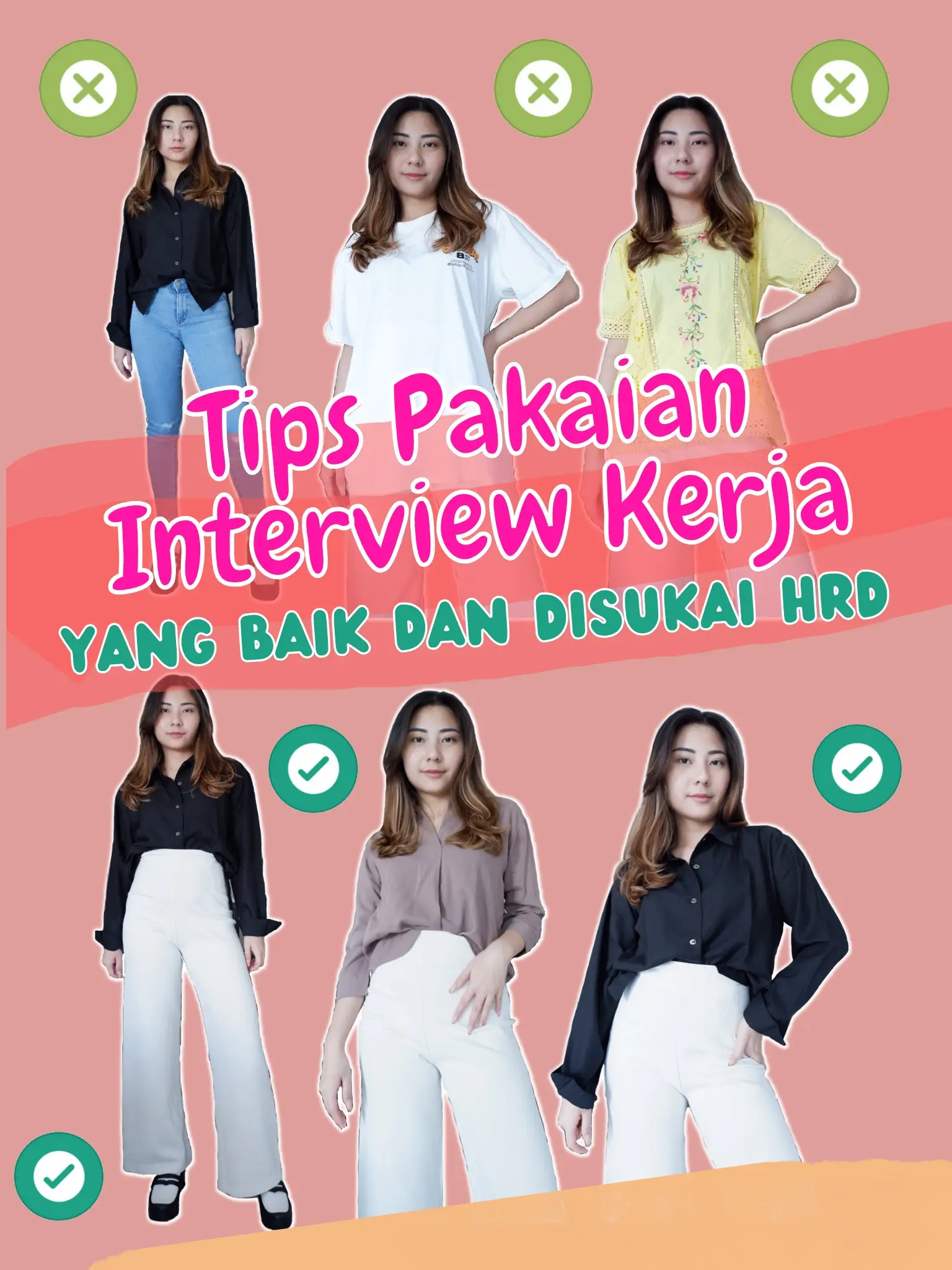 Pakaian yang baik dan disukai HRD saat interview! | Galeri diposting oleh Sheryl louis | Lemon8
