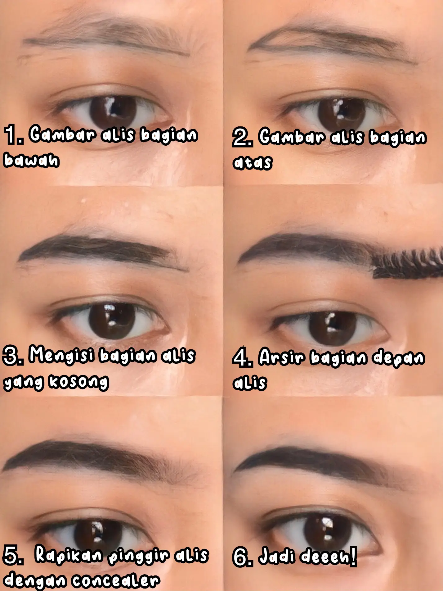 Gambar Tutorial Makeup Alis | Saubhaya Makeup