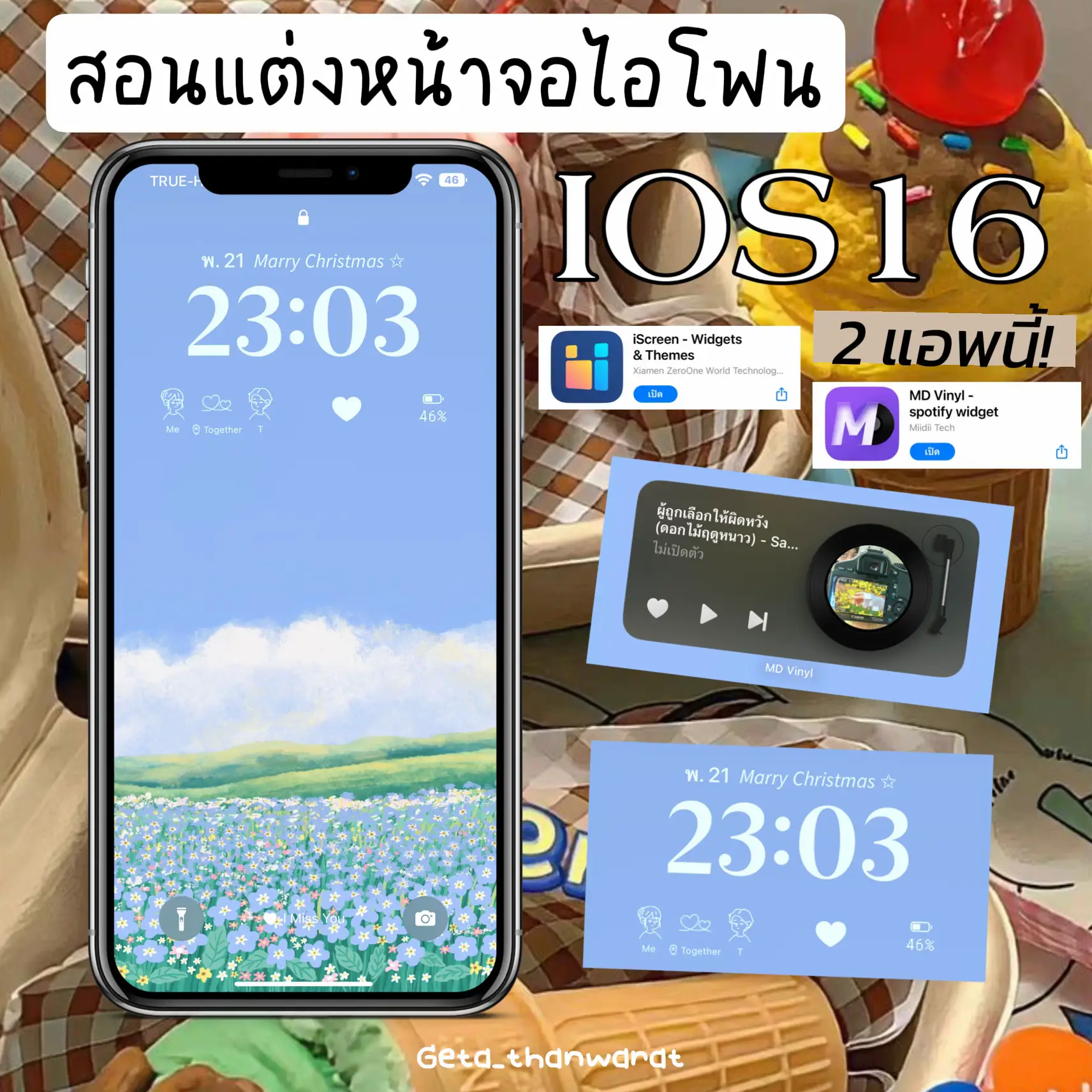 สอนแต่งหน้าจอไอโฟน IOS16 [ฉบับจัดเต็ม] 𓂃⋆｡💿🧸 | แกลเลอรีที่โพสต์โดย กีต้าคิ้วท์สตัฟ | Lemon8