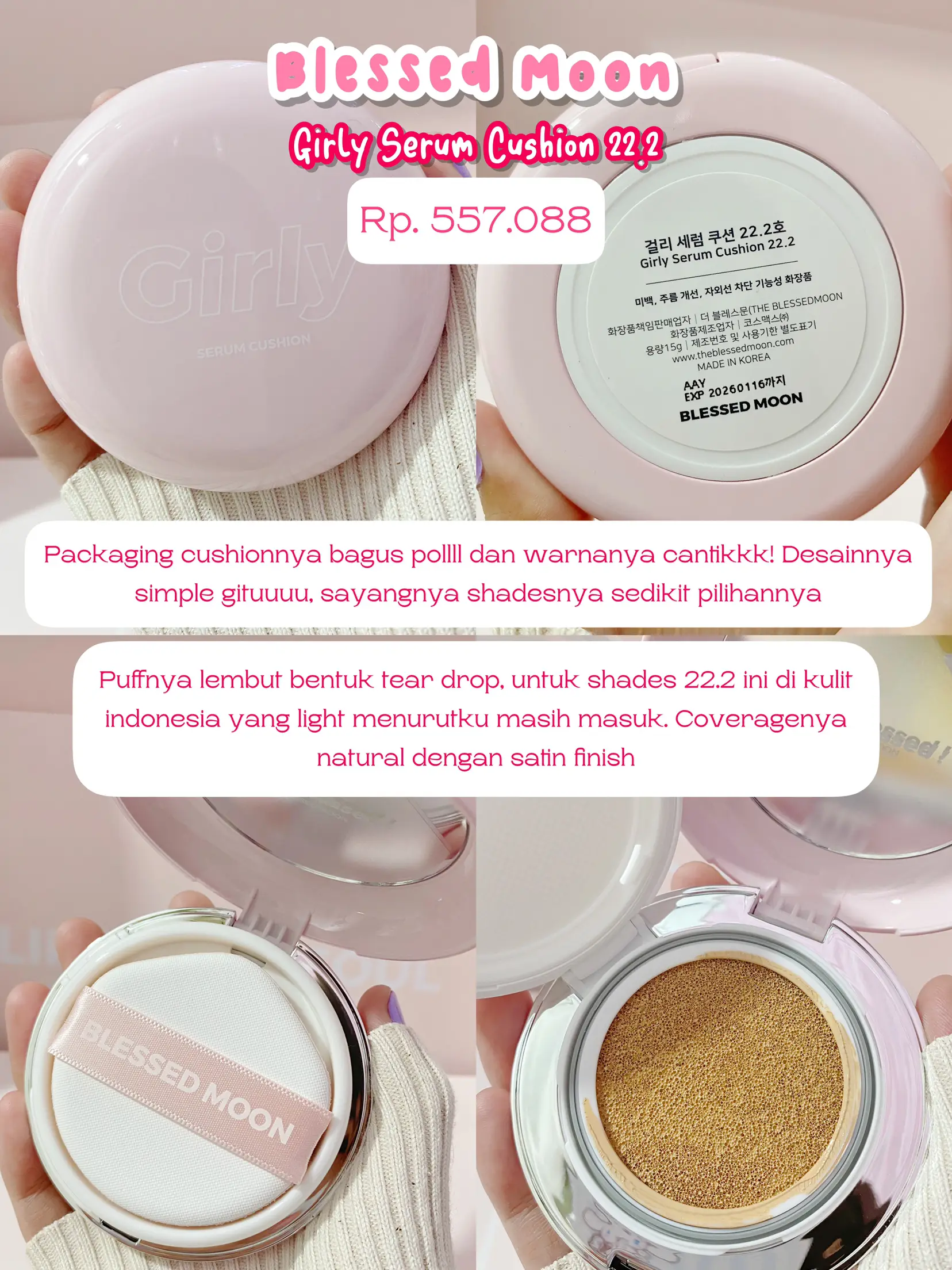 One Brand Review : Blessed Moon Makeup🌙💕 | Galeri diposting oleh Nabila Lala | Lemon8