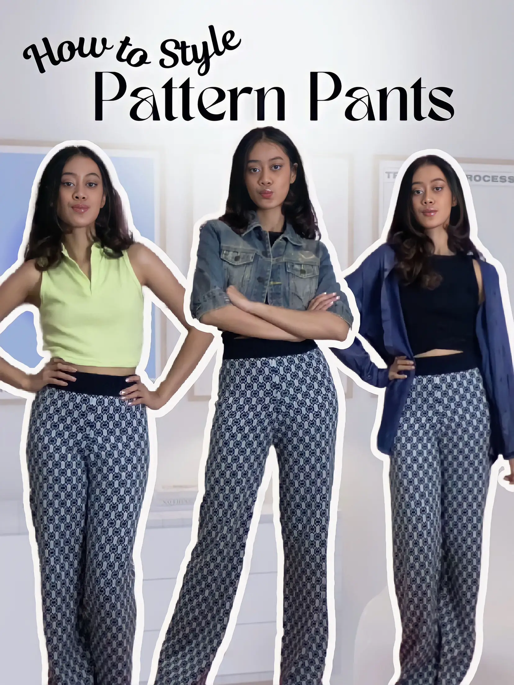 👖HOW TO STYLE PATTERN PANTS👖 | Video dipublikasikan oleh Aurelia Syifa | Lemon8