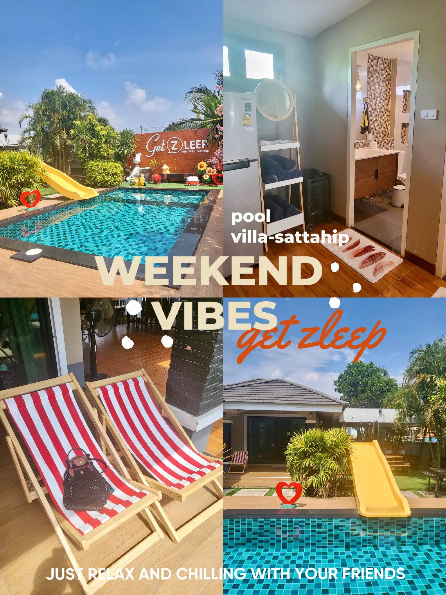 WEEKEND VIBE “GET ZLEEP” พลูวิลล่าสัตหีบ ชวนเพื่อนได้เป็นสิบ | แกลเลอรีที่โพสต์โดย WILA WILALA ...