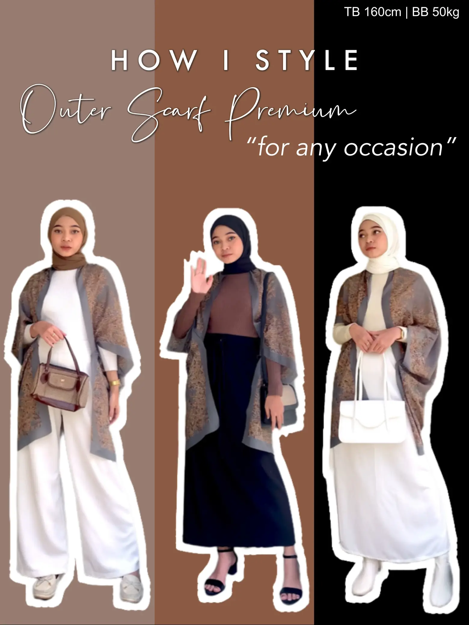 How i Style Outer Scarf Premium “for any occasion” | Video dipublikasikan oleh astridalfinn | Lemon8