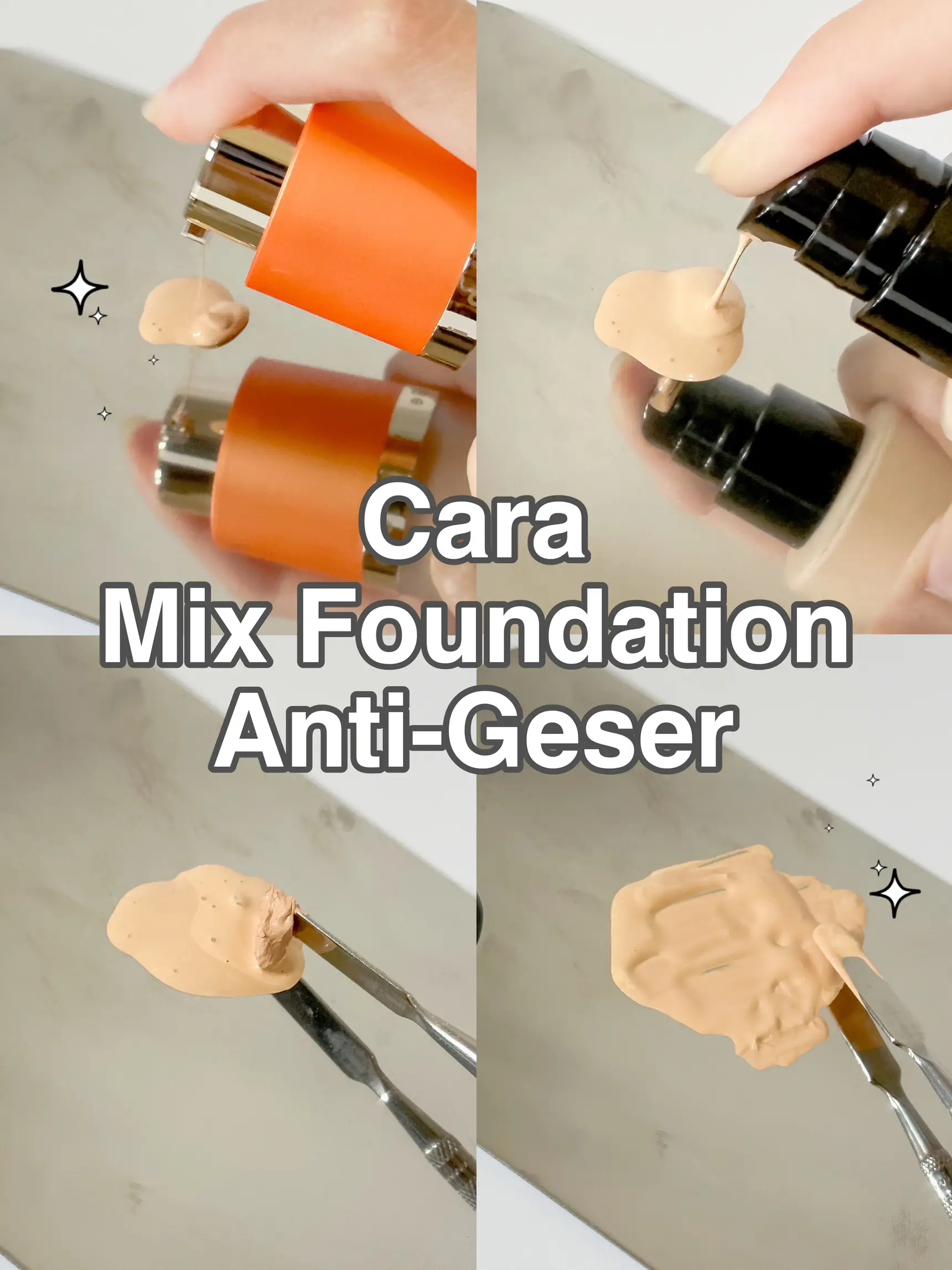 Cara Mix Foundation Anti-Geser | Galeri diposting oleh Dinda Ayur | Lemon8