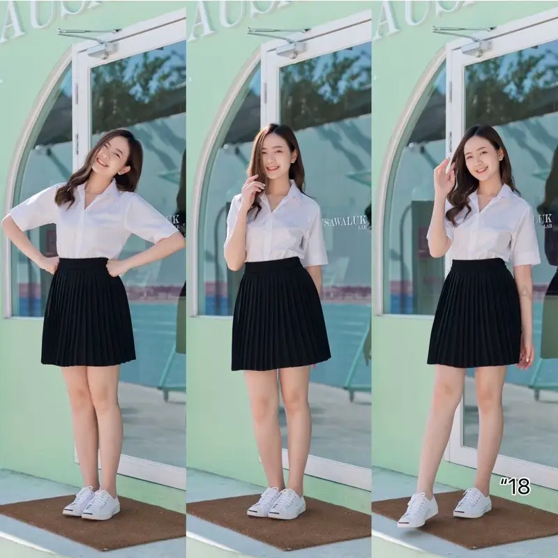 🦄🧚🏻‍♀️กระโปรงพลีทนักศึกษา มีจีบเล็ก/ใหญ่/ทวิท มียาว14ถึง36 | แกลเลอรีที่โพสต์โดย Station mini ...