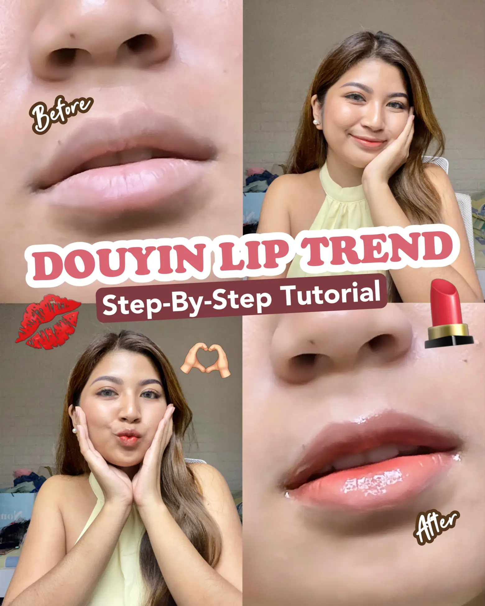 Have you tried the Douyin Lip Trend?🤔💋 | Gallery posted by Sandra | Lemon8