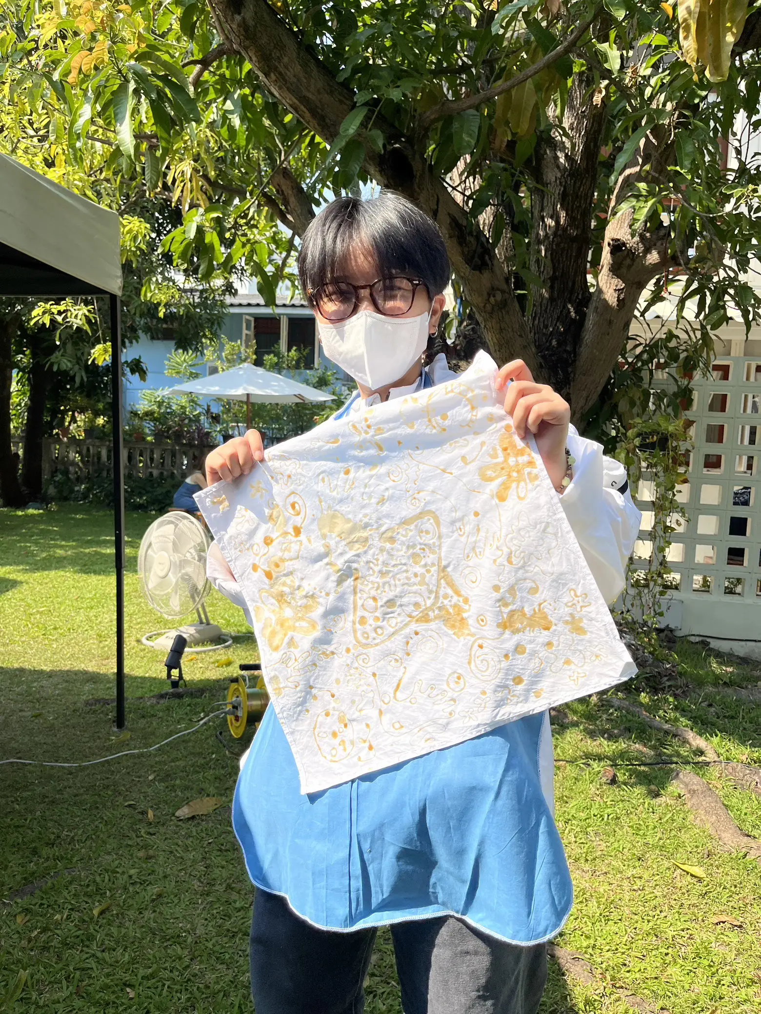 Workshop มัดย้อมมัดใจ กิจกรรมผ่อนคลายจิตใจ 😊 | แกลเลอรีที่โพสต์โดย Weem Sasisom | Lemon8