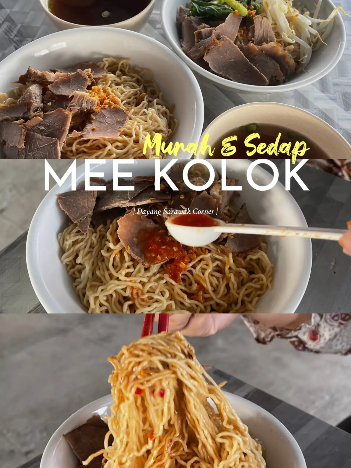 Mee Kolok Sarawak Sedap dan Murah, only RM 7.50 | แกลเลอรีที่โพสต์โดย lonelysashimi__ | Lemon8