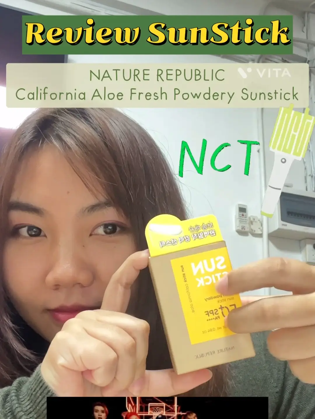 Review กันแดด NCT127 💚NATURE REPUBLIC SUN STICK🌤️ | วิดีโอที่เผยแพร่โดย proud.review | Lemon8