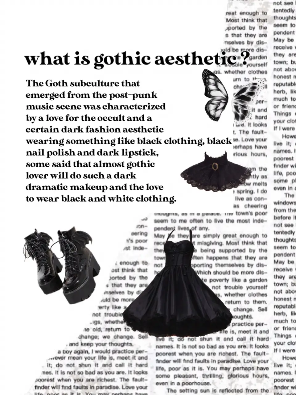 GOTHIC CORE AESTHETIC: pear bodyshape version🖤 | แกลเลอรีที่โพสต์โดย ...