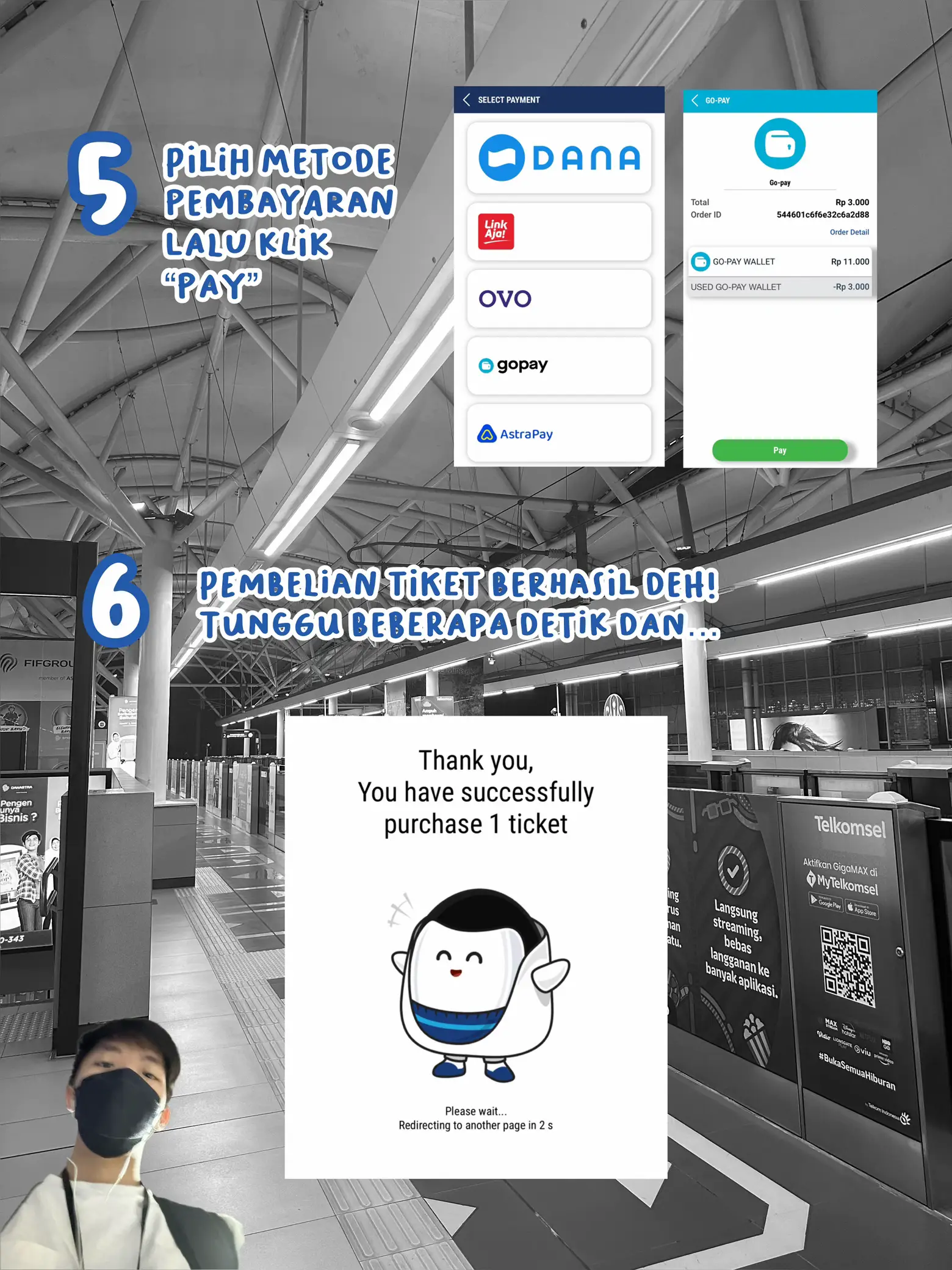 NAIK MRT JAKARTA TANPA KARTU! | Galeri diposting oleh David Christian | Lemon8