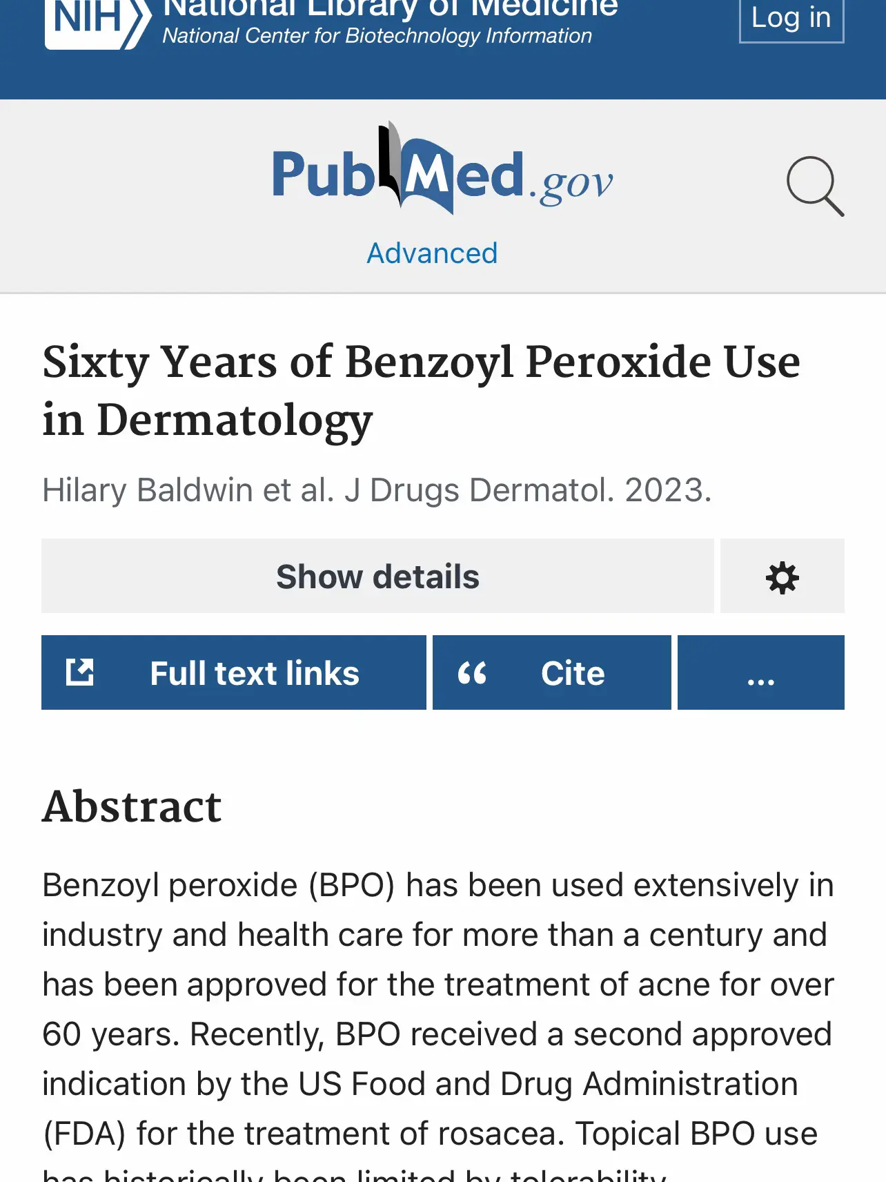 Benzoyl Peroxide BPO ใช้ในการรักษาสิวมีใช้มา60ปี+ครับ | แกลเลอรีที่ ...