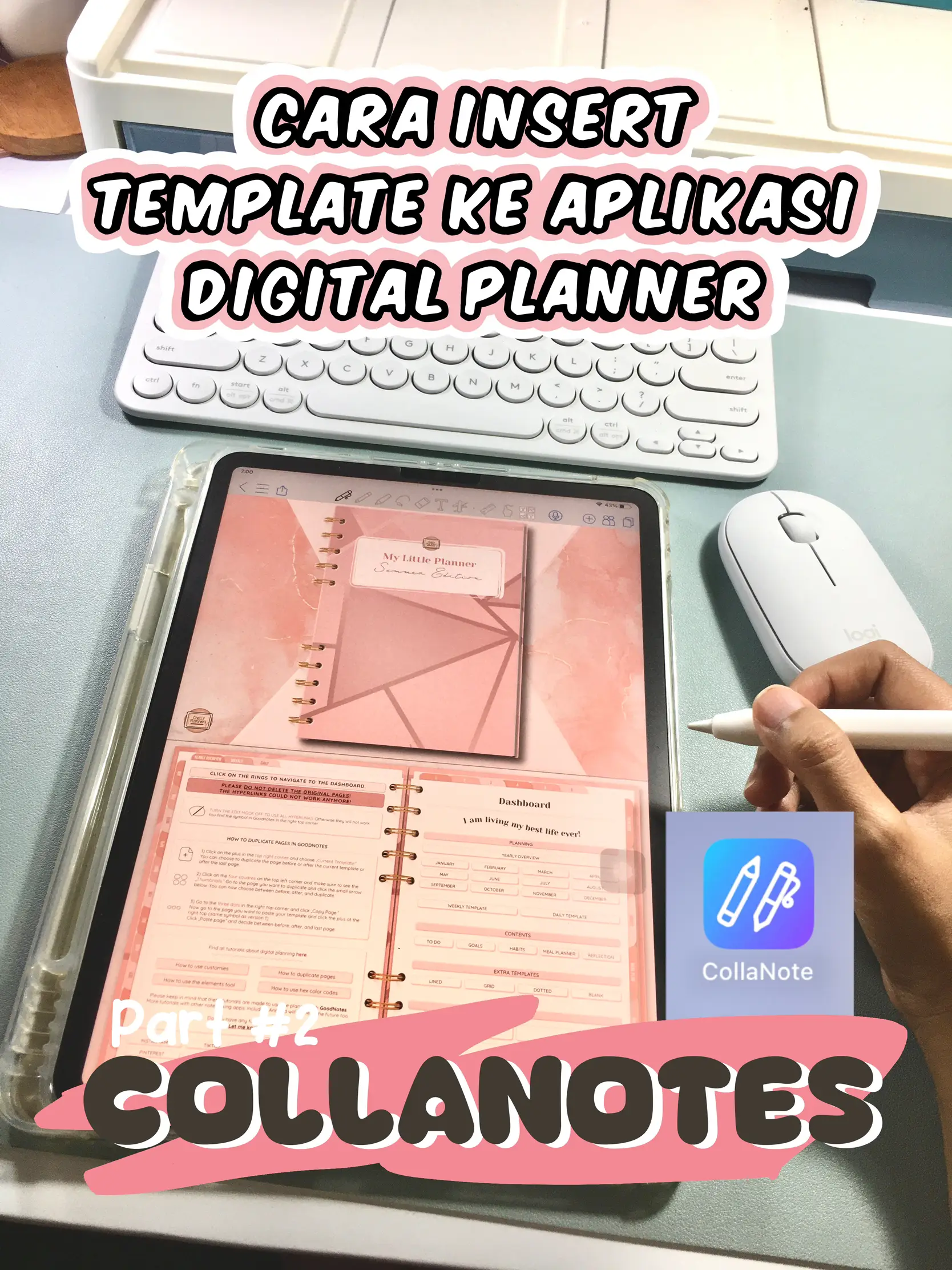 Insert Template Planner ke Aplikasi #2 CollaNote | Video dipublikasikan ...