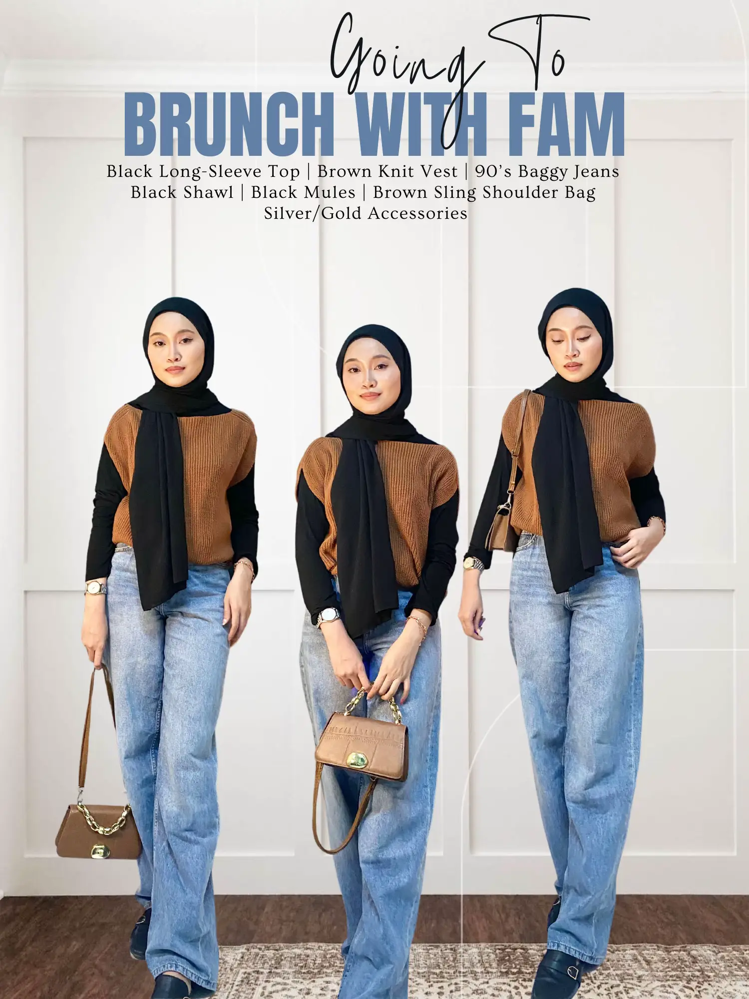 Lookbook : 4 Different Outfits With 1 Jeans | แกลเลอรีที่โพสต์โดย Amyra Zamri | Lemon8