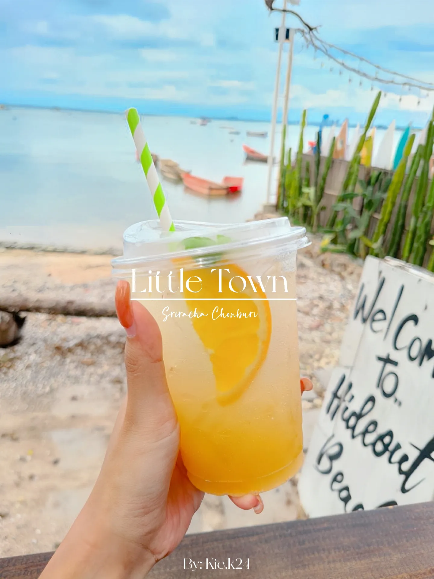 cafe สุดชิล ริมทะเล ฟีลเกาหลีเกาใจ 🏖 | แกลเลอรีที่โพสต์โดย kie.k24 | Lemon8