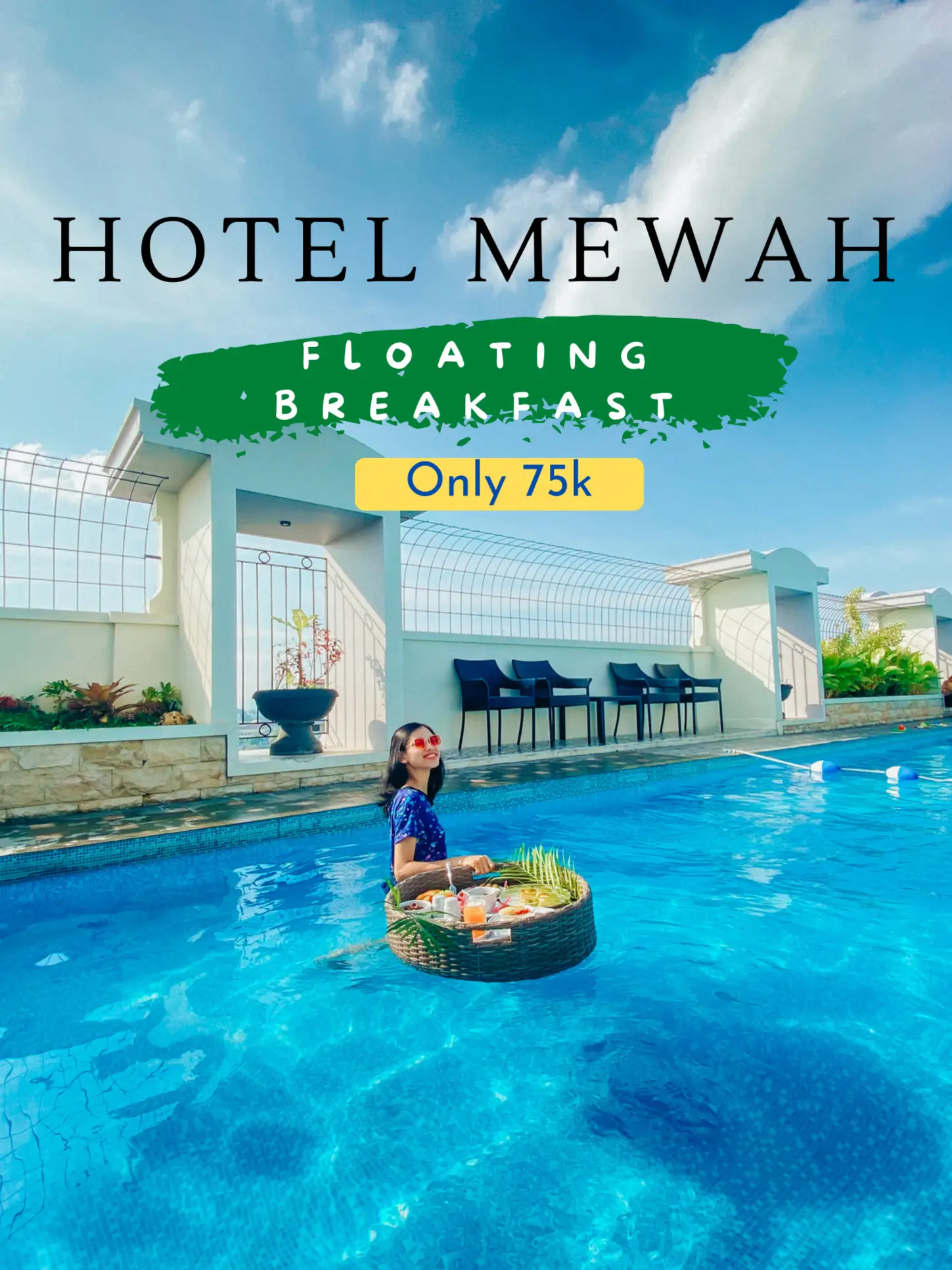 Floating Breakfast di Hotel Mewah 75k !!! | แกลเลอรีที่โพสต์โดย el journeys | Lemon8