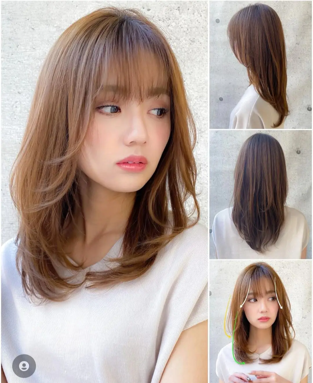 Medium layered haircut | Galeri diposting oleh lucsy fajar | Lemon8