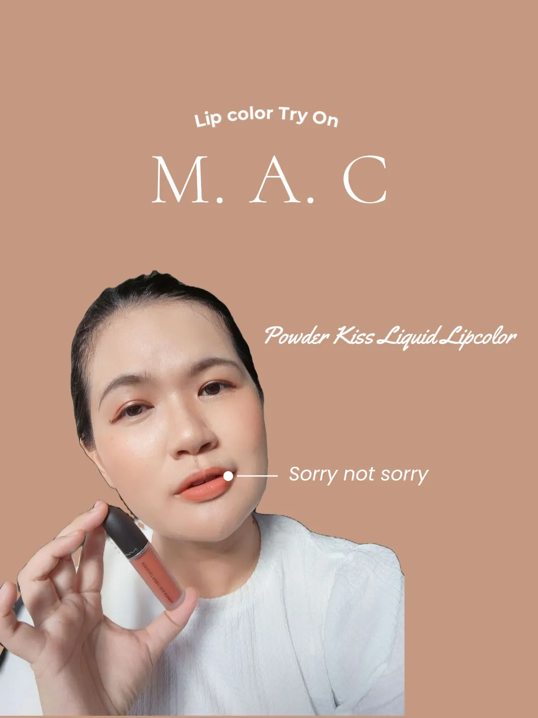 TRY ON MAC Powder Kiss Liquid Lipcolor | Galeri disiarkan oleh Shirleen T | Lemon8