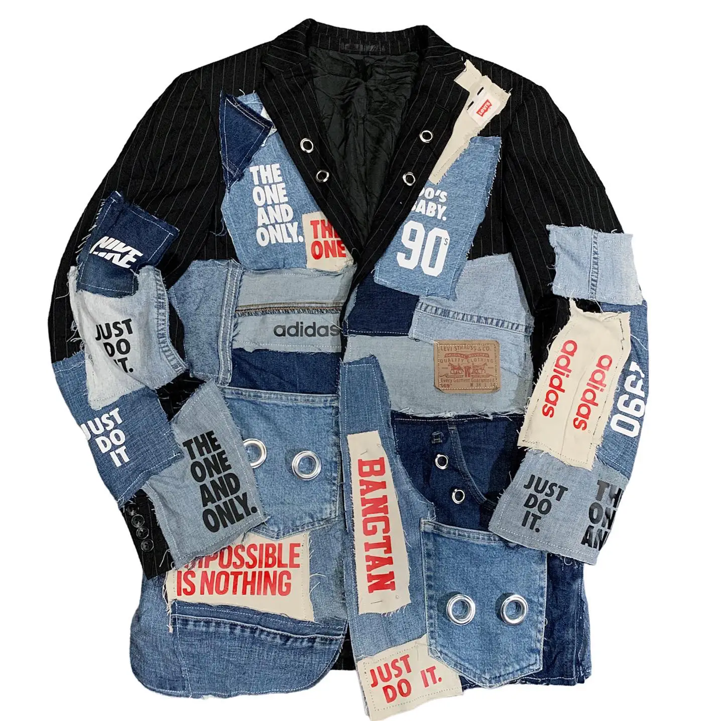 Suit Patchwork jeans | แกลเลอรีที่โพสต์โดย Different_store | Lemon8