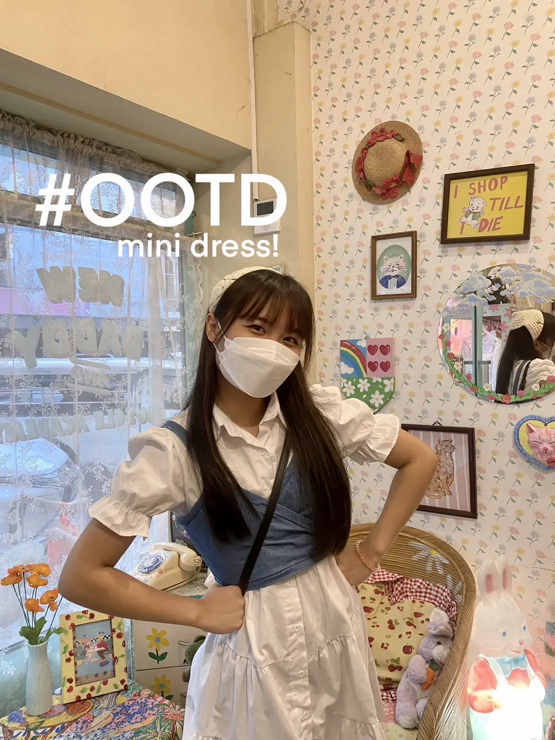 ootd w/ mini dress ♡⁼³ | แกลเลอรีที่โพสต์โดย irin ♡ | Lemon8