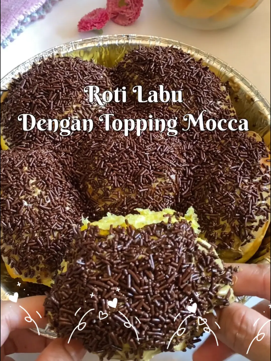 ROTI LABU TOPPING MOCCA | Video dipublikasikan oleh Shellalodar | Lemon8
