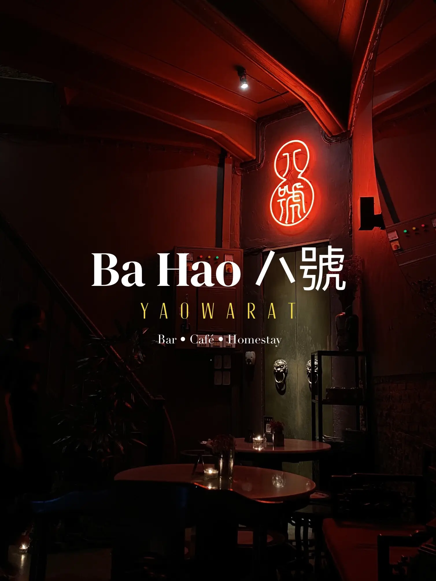 “Ba Hao” บาร์ • คาเฟ่ • โฮมสเตย์ ลับย่านเยาวราช🏮 | แกลเลอรีที่โพสต์โดย Paint.pcp | Lemon8