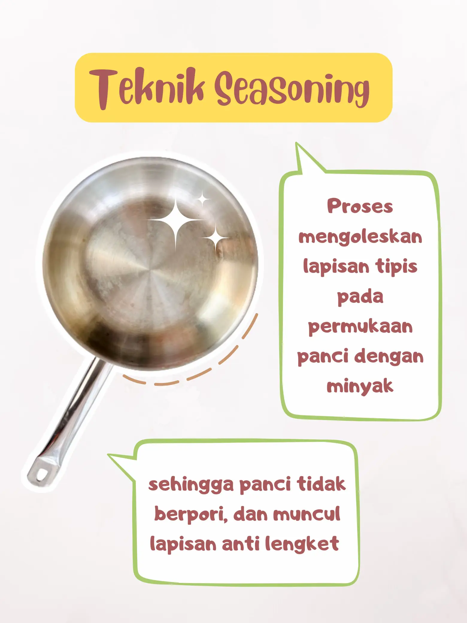 Ubah stainless steel pan jadi pan anti lengket 🍳 | Galeri diposting ...
