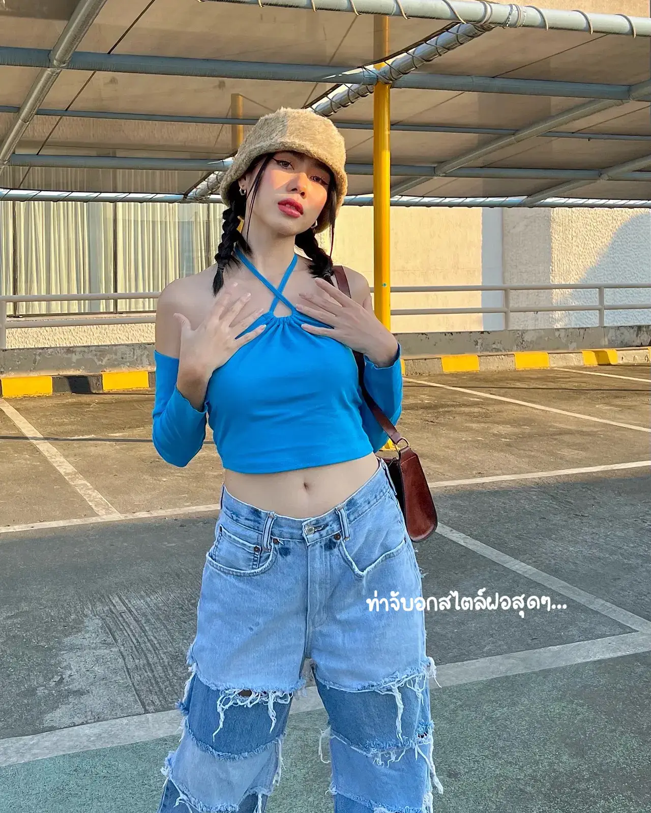 แชร์ไอเดียแฟชั่น | ถ่ายรูปสไตล์วัยรุ่นสายฝอ📸🇺🇸 | แกลเลอรีที่โพสต์โดย cherngam | Lemon8