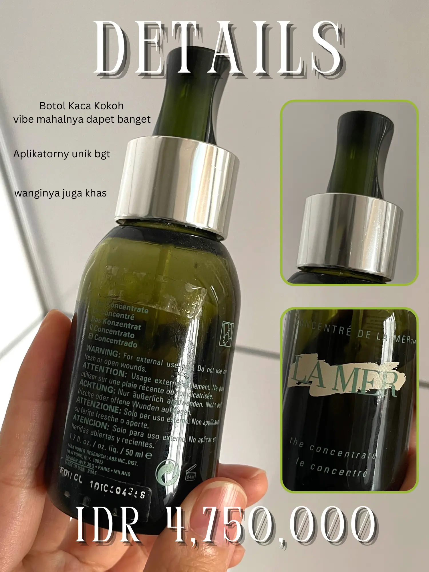 LAMER concentrate serum; penasaran sama efeknya? 😳 | Galeri diposting ...