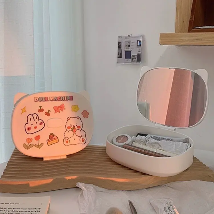 กระจกแต่งหน้า แบบตั้งโต๊ะ ขนาดเล็ก | แกลเลอรีที่โพสต์โดย Nirin | Lemon8