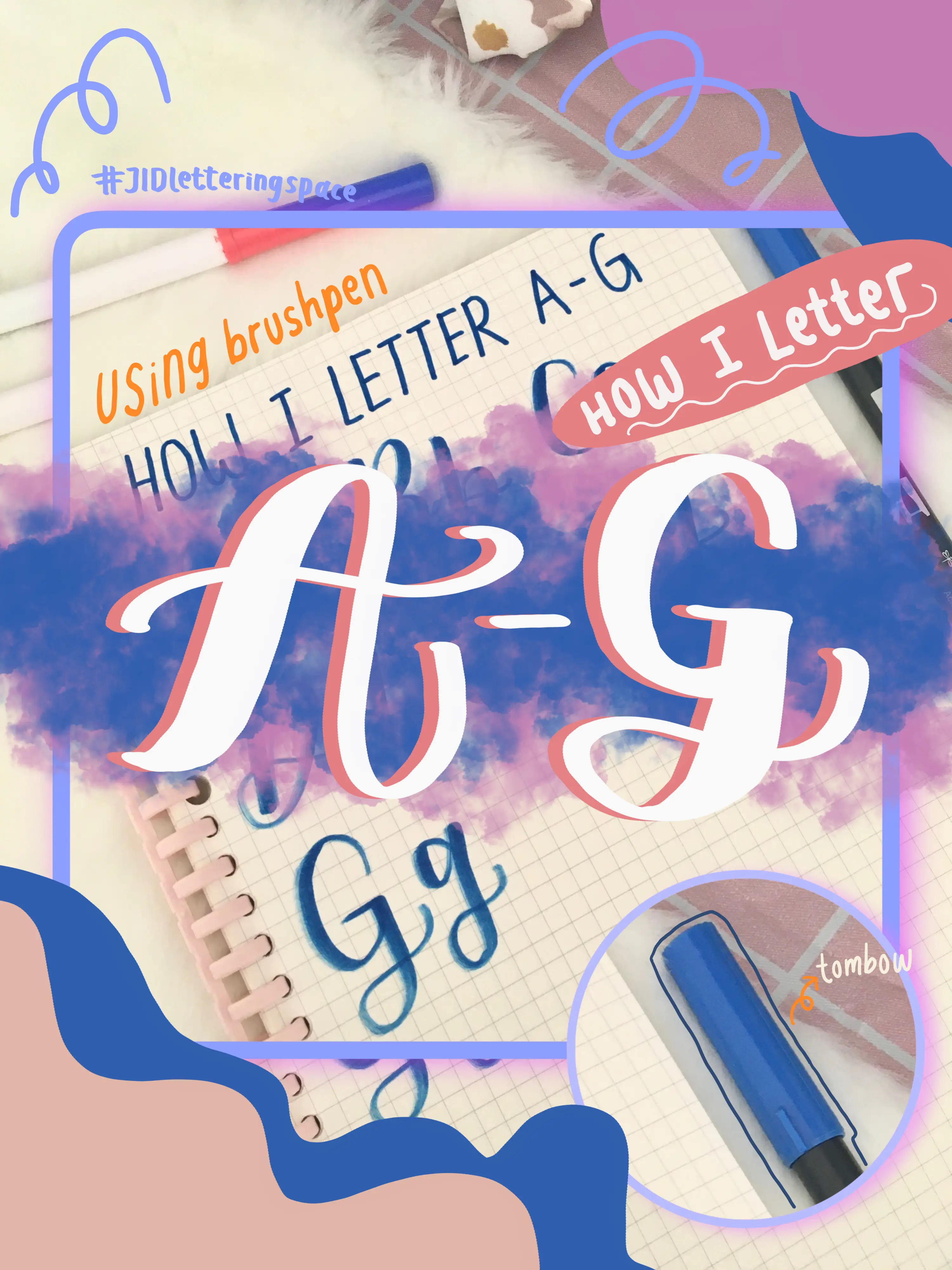 How I Letter A-G (Lettering Tutorial) | Video dipublikasikan oleh ...