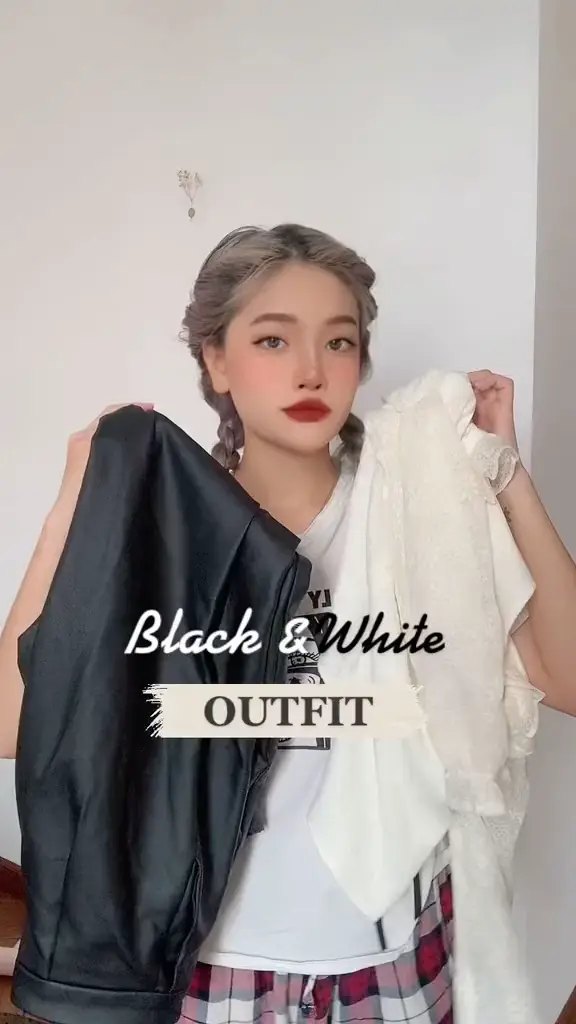 Black and While outfit | Video do Hạ đây đăng | Lemon8