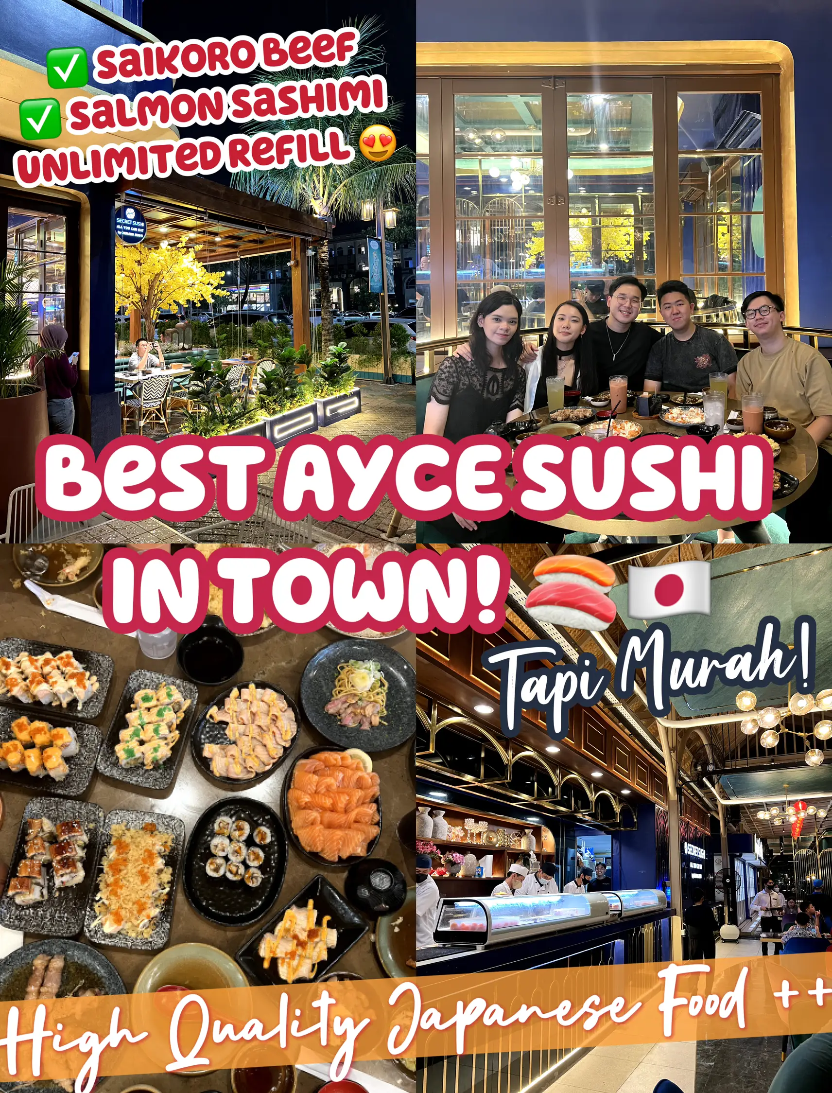 AYCE Sushi Premium DIJAMIN PALING ENAK 😍 Worth it! | Galeri diposting ...