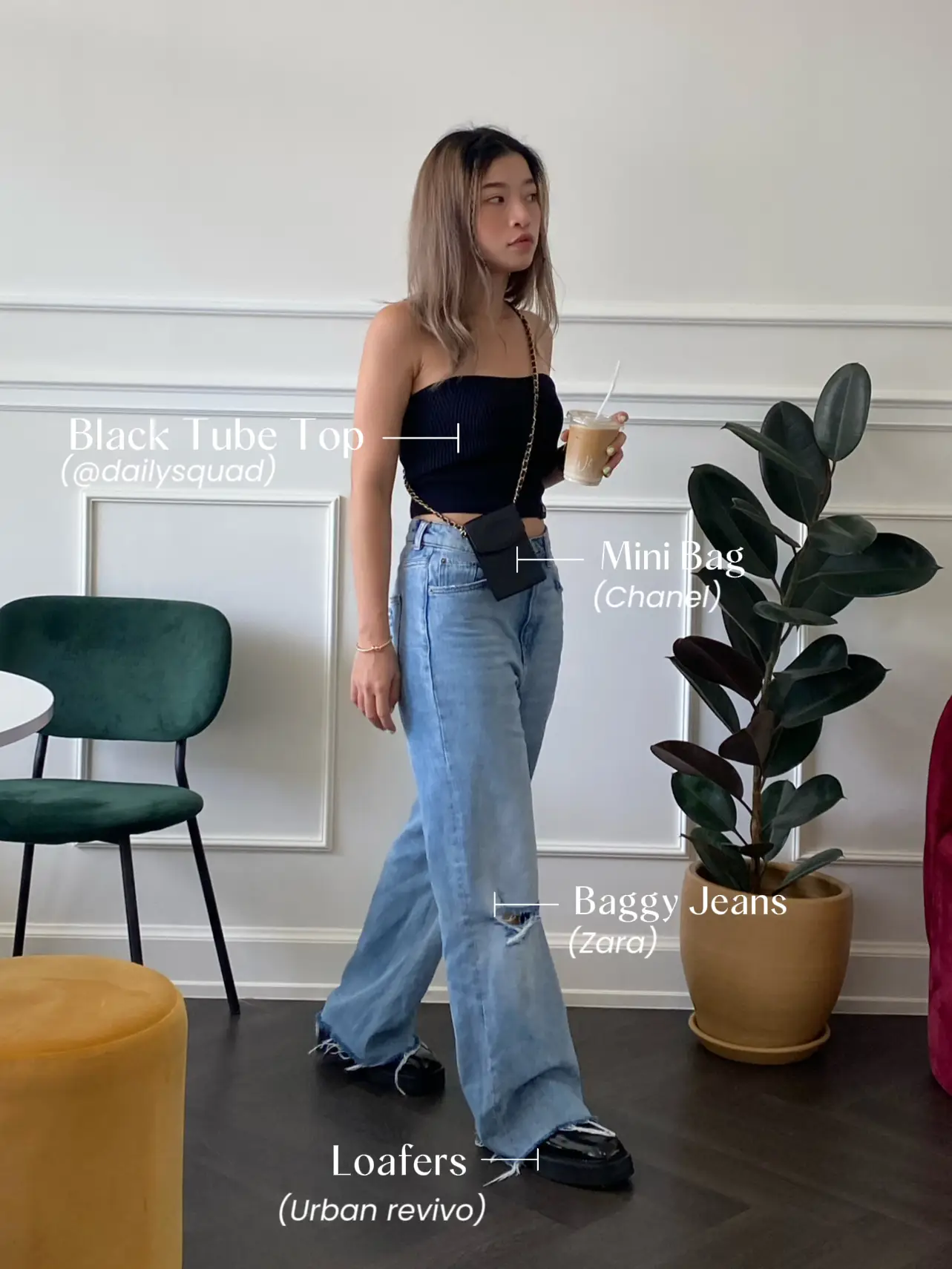 3 ways to wear ‘TUBE TOP’ ไอเดียแมตช์เกาะอกตัวโปรด🍸🖤 | แกลเลอรีที่โพสต์ ...