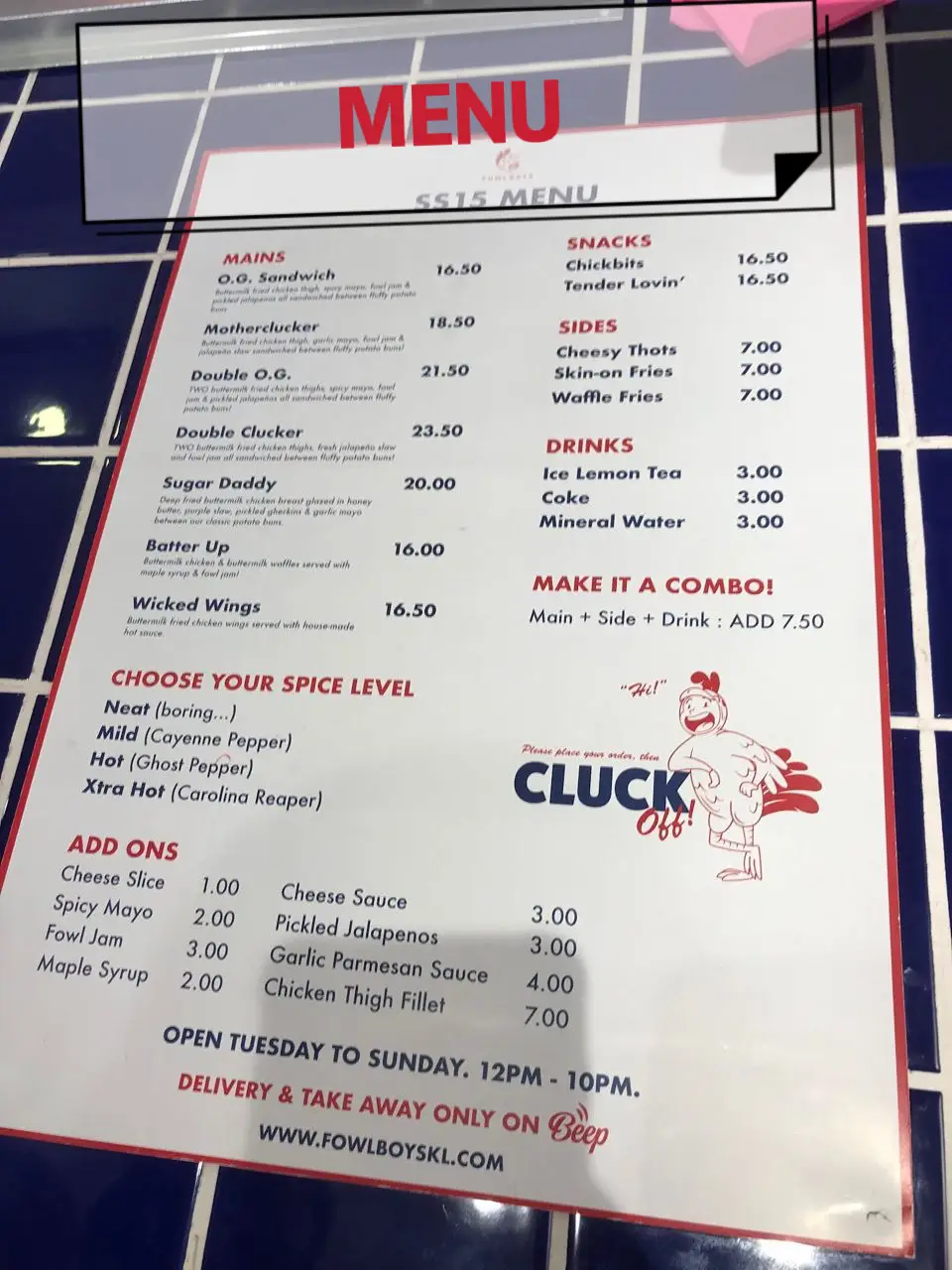 FOOD REVIEW: Fowl boys 📍 ss15 | Galeri disiarkan oleh Nabihah_neesha ...