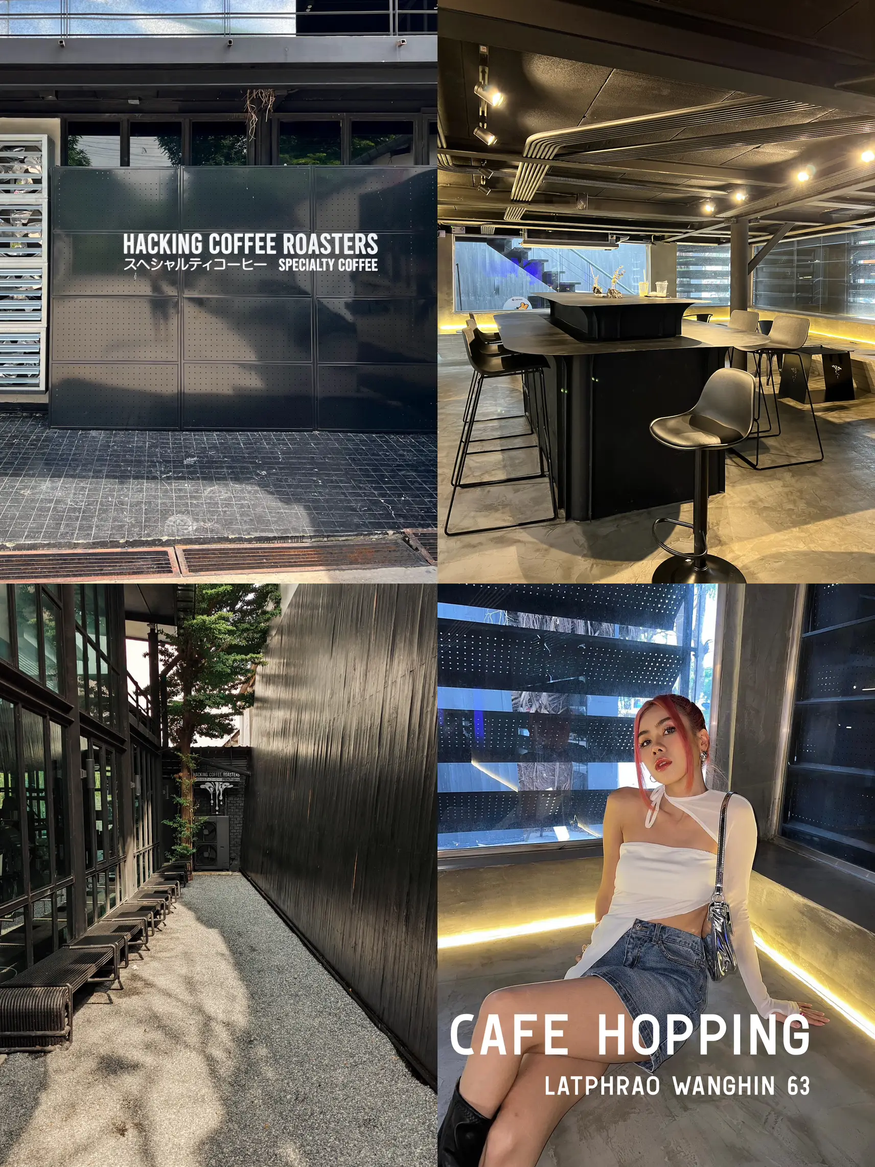 CAFE HOPPING I คาเฟ่สไตล์ loft สุดเท่ห์ ย่านลาดพร้าววังหิน🖤 | แกลเลอรีที่โพสต์โดย cherngam | Lemon8