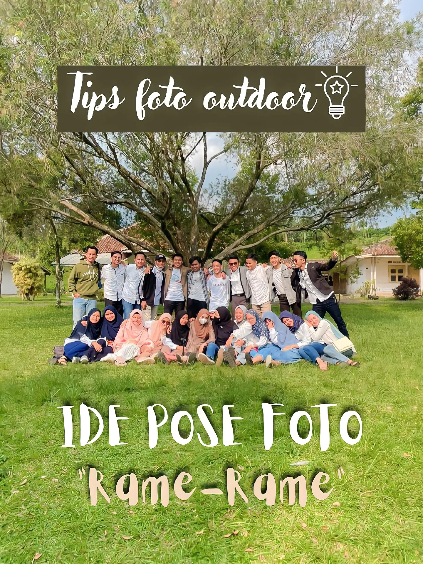 Ide Pose Foto Outdoor Rame-Rame🤩 | Galeri diposting oleh atinaaah | Lemon8