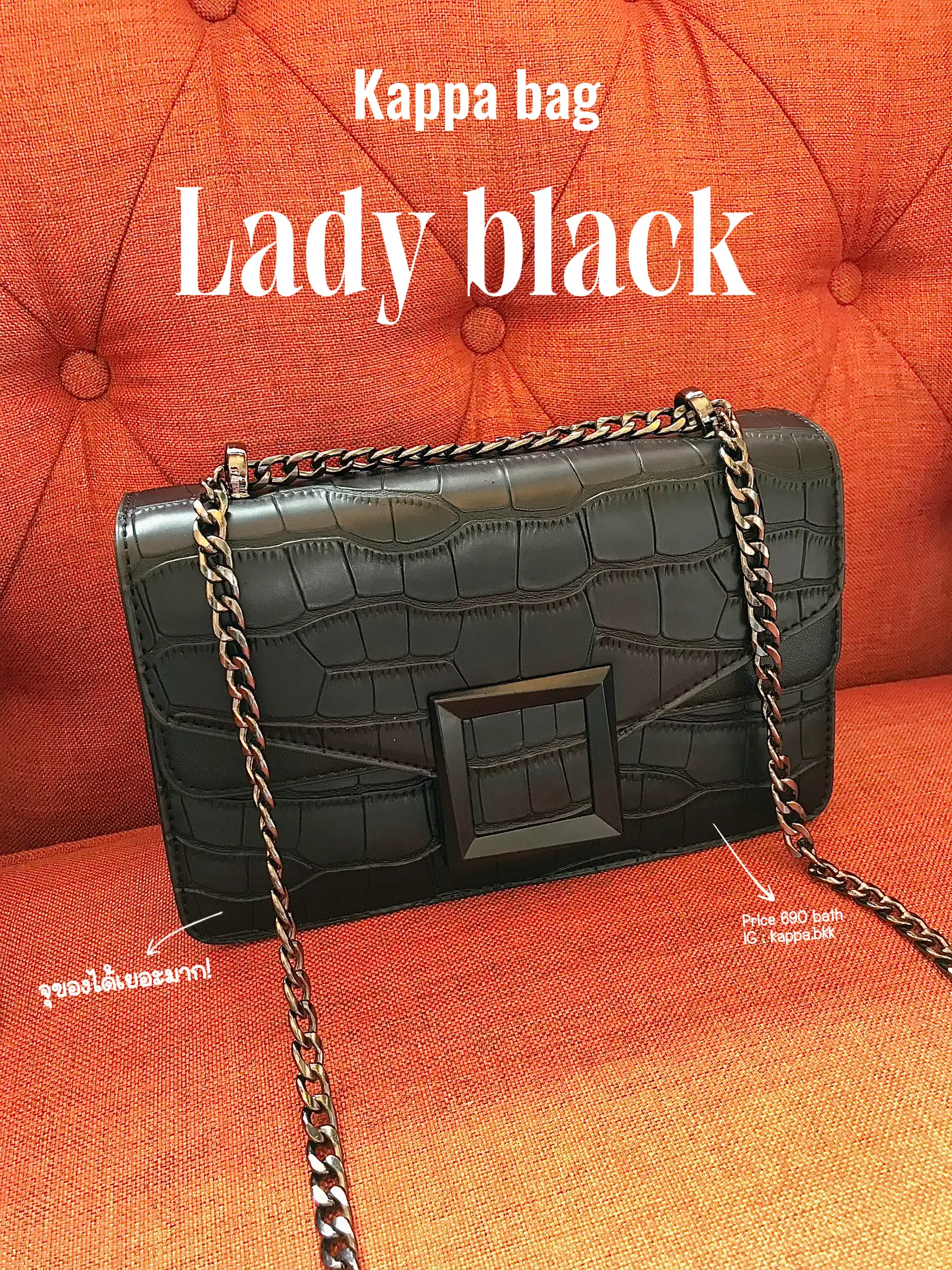 Review กระเป๋า Kappa.bkk รุ่น Lady Black 🏴☃️ | Gallery posted by Suphitcha.s | Lemon8