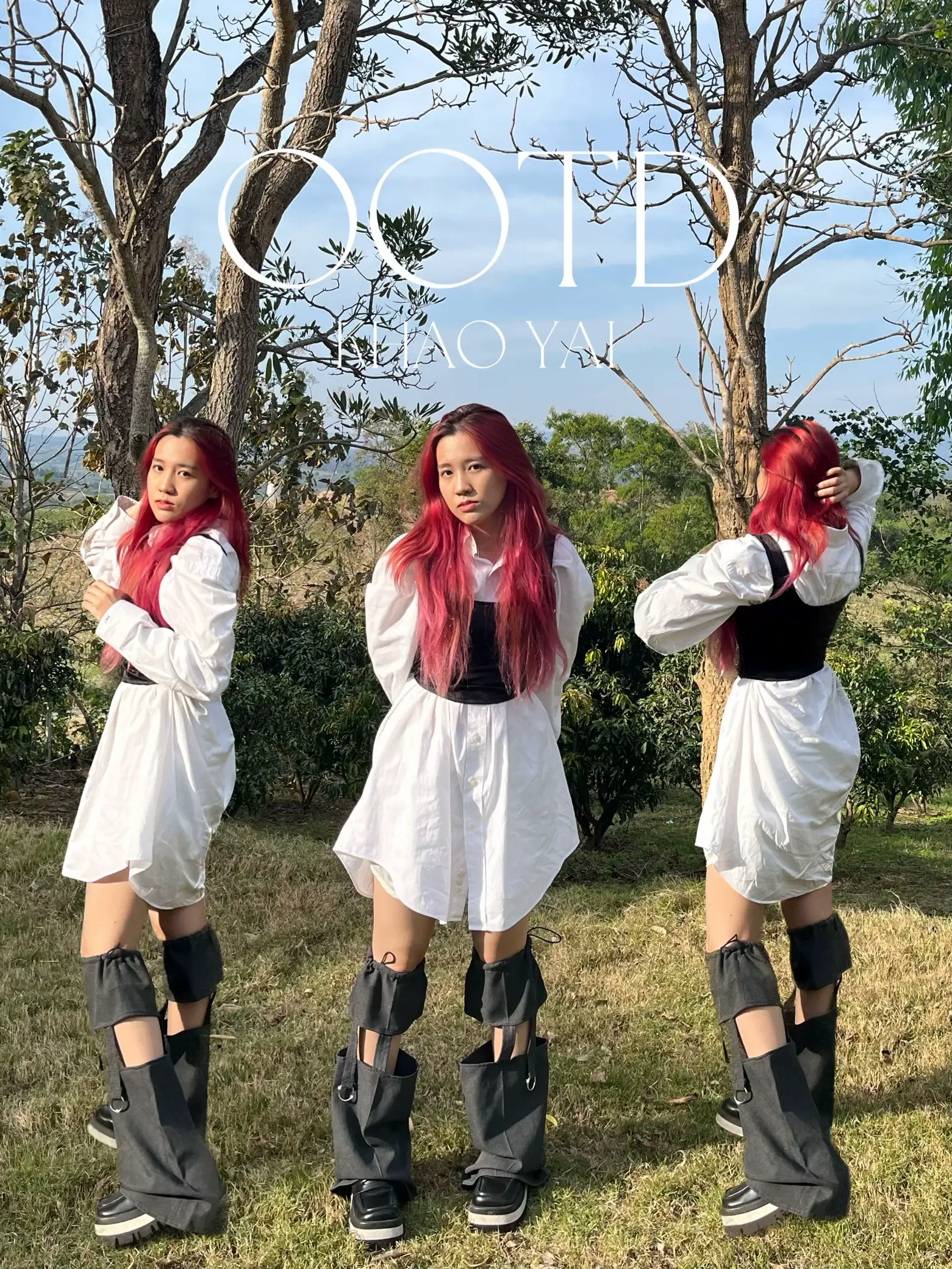 OOTD🌲แต่งตัวไปเขาใหญ่โทนขาวดำแบบคิ้วท์ๆ ที่ทำให้ดูสูง 170++ | แกลเลอรีที่โพสต์โดย พู่กัน | Lemon8