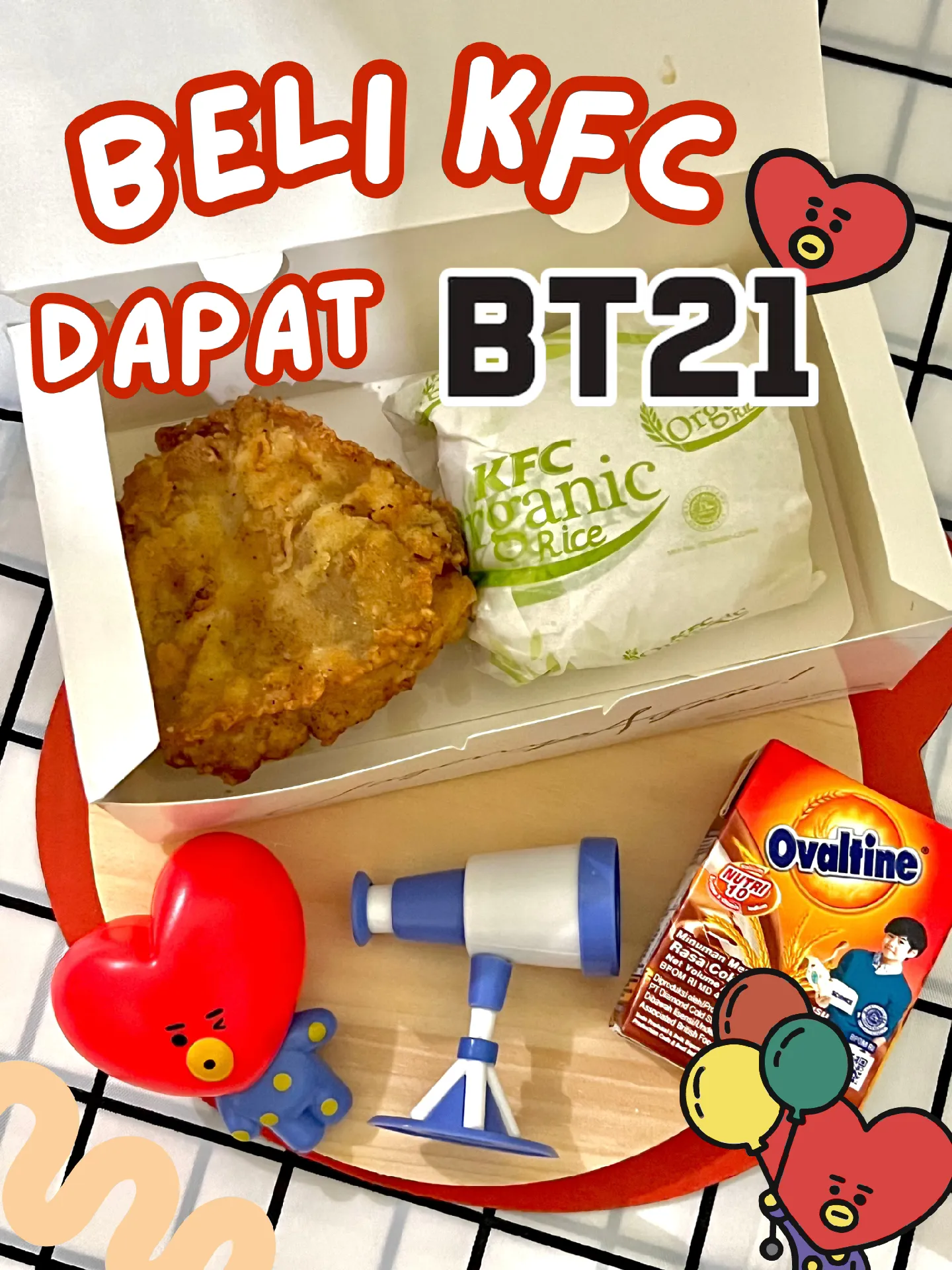 BELI KFC DAPAT KARAKTER BT21? | Galeri diposting oleh Eat&travelstory | Lemon8