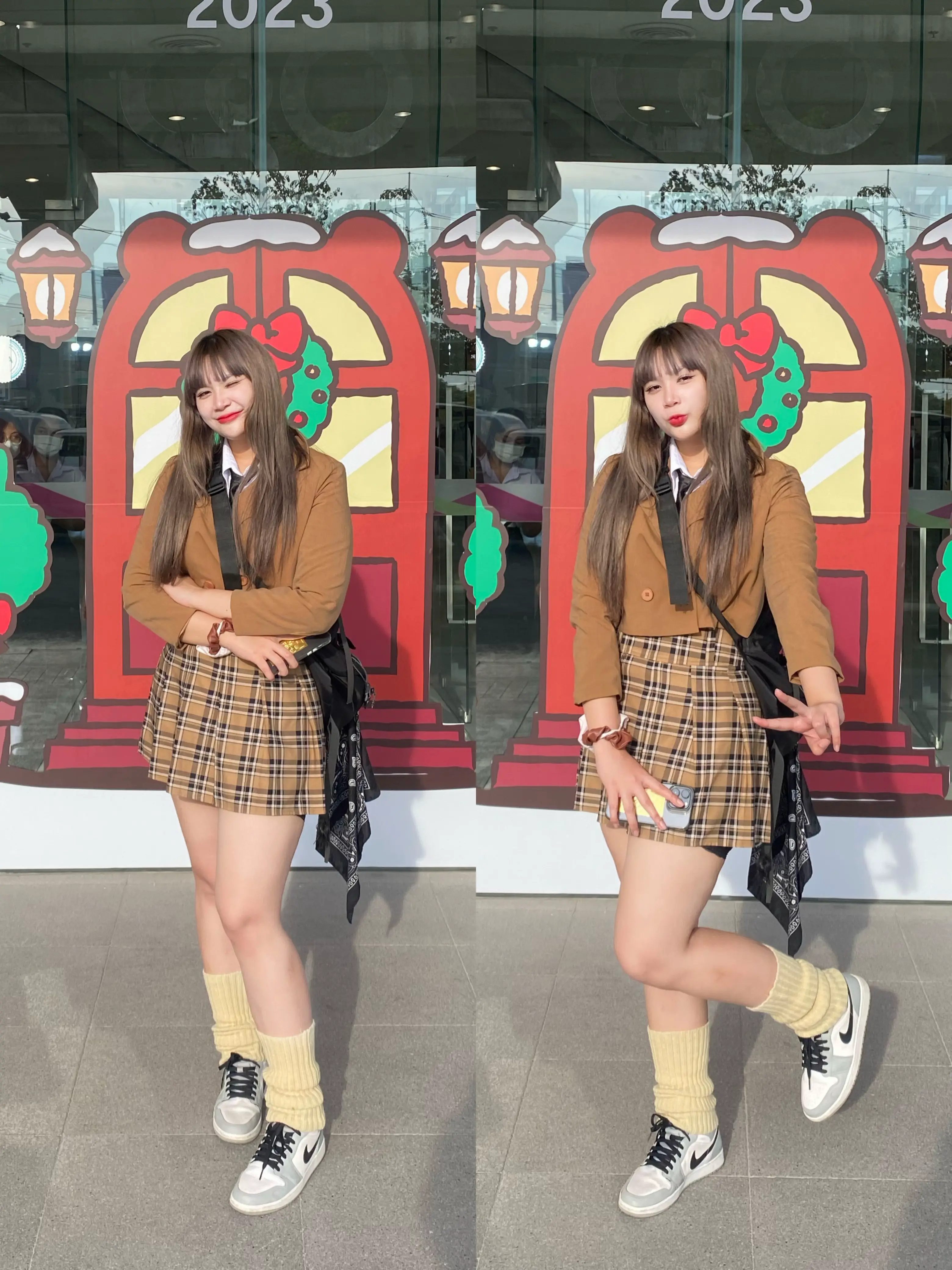 Ootd แต่งตัวเป็นนักเรียนเกาหลี 🇰🇷💕 | แกลเลอรีที่โพสต์โดย Iamploypath | Lemon8