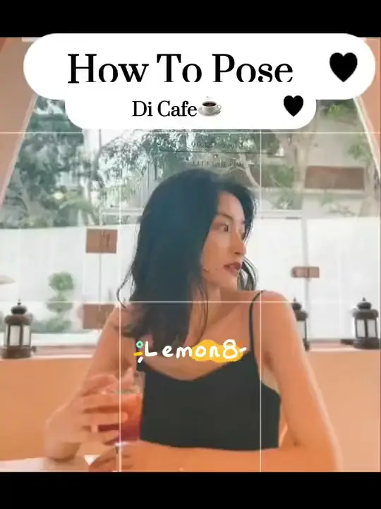Ide foto di cafe anti mati gaya😍 | Video dipublikasikan oleh Pose tutorial | Lemon8