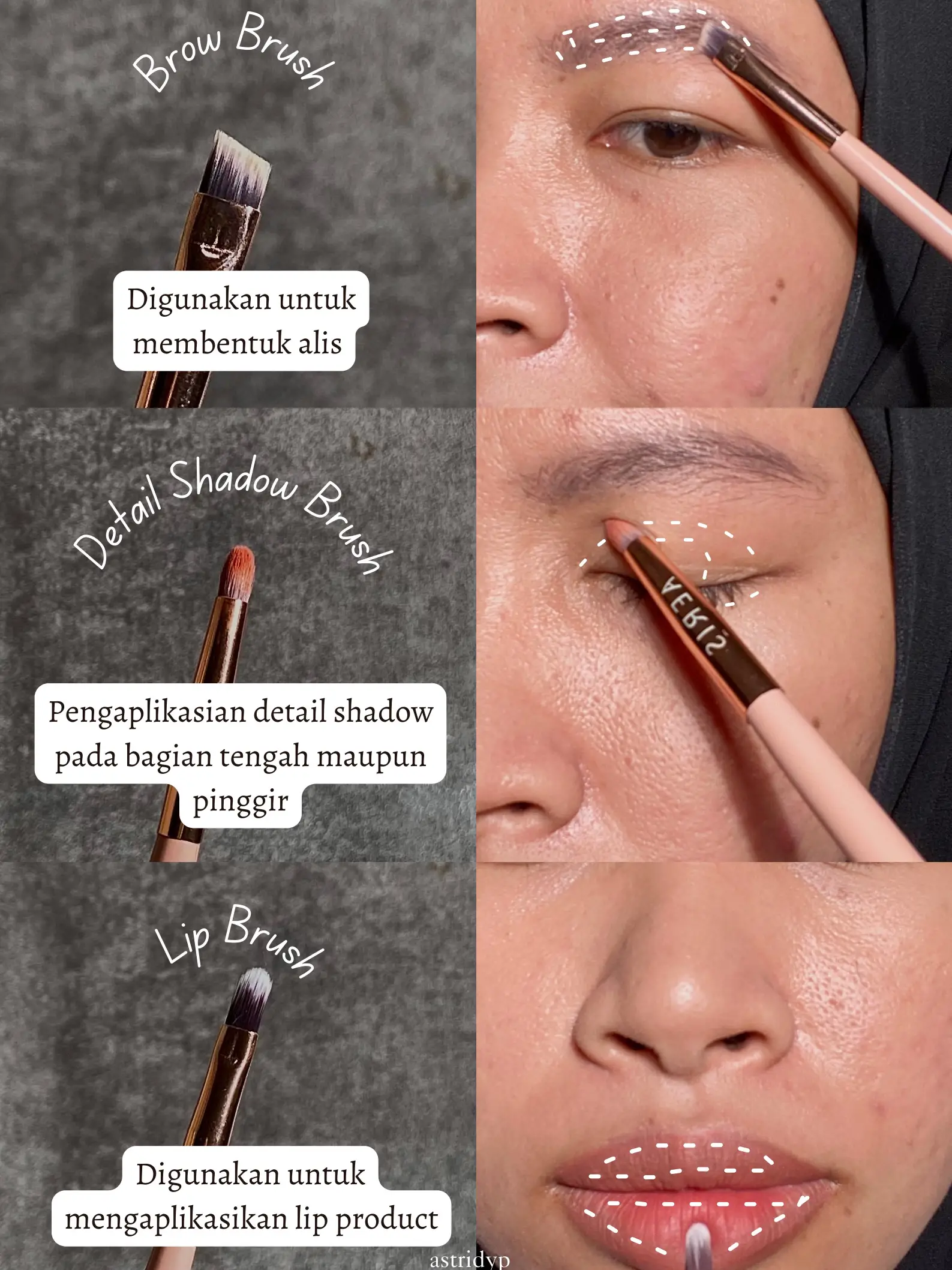 Set Brush Lokal yang Gampang Dicoba! | Galeri diposting oleh astrid | Lemon8