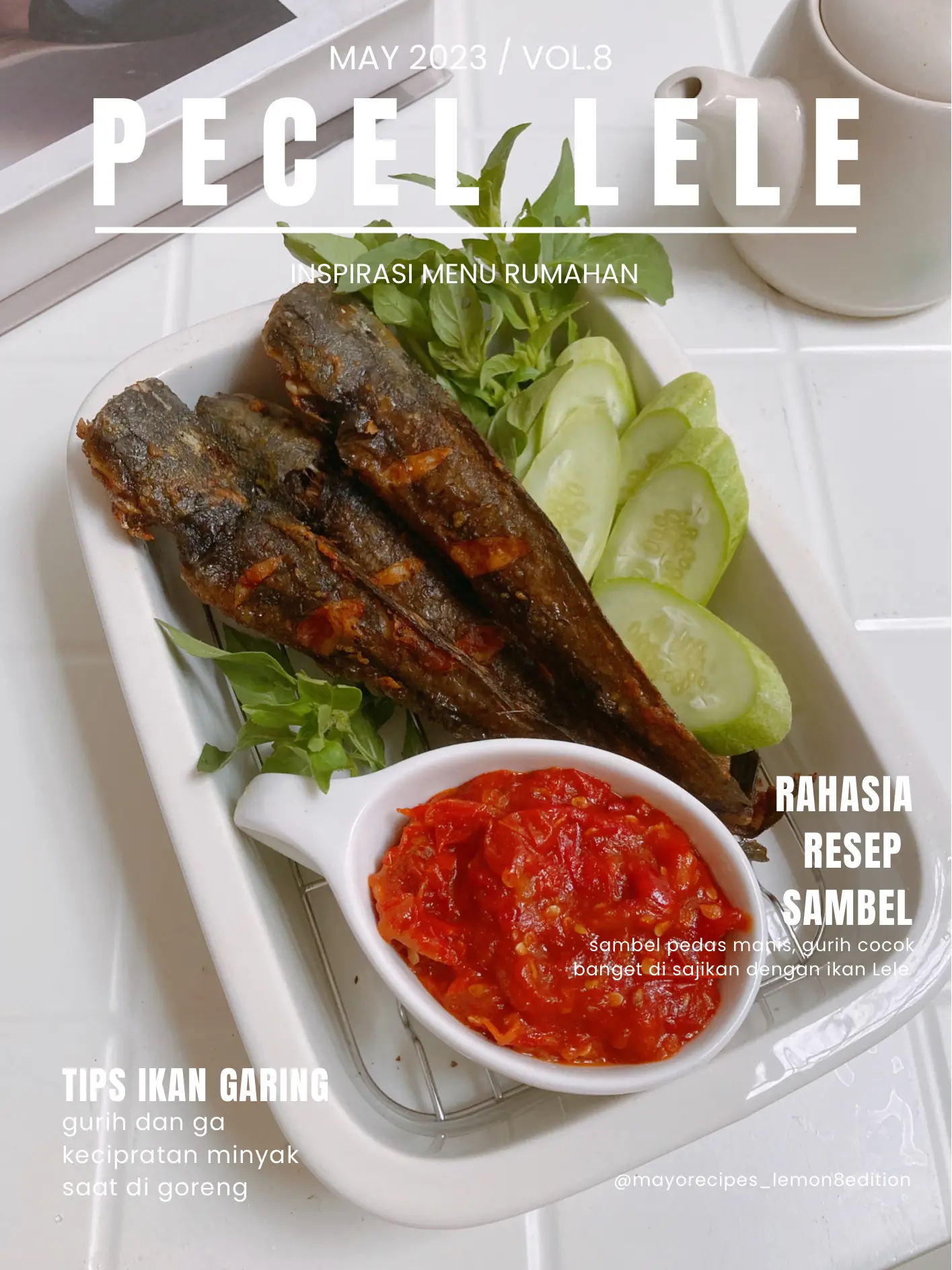 Rahasia sambel enak pecel Lele 🌼 | Galeri diposting oleh MayoRecipes | Lemon8