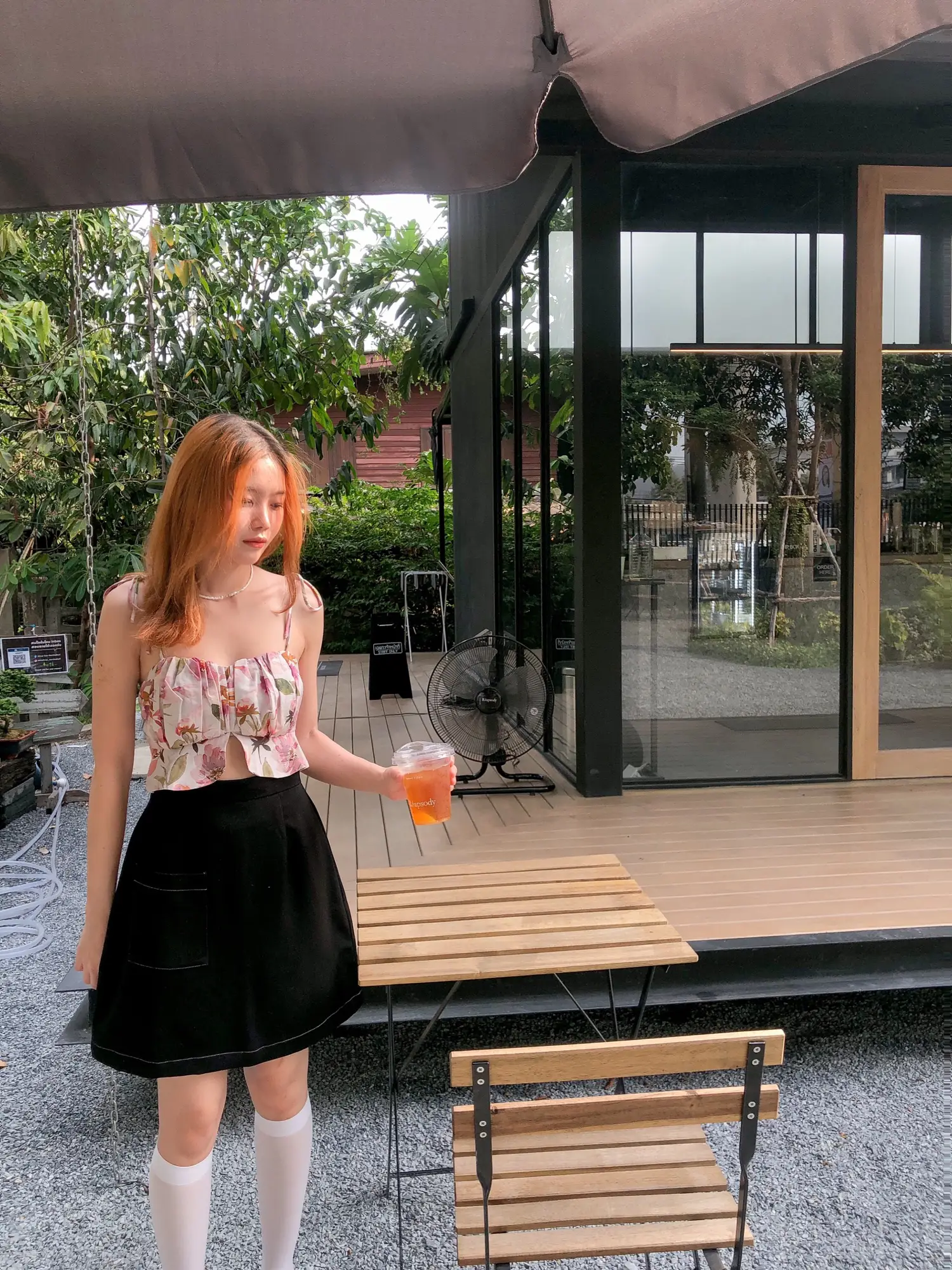 Street Café at Nonthaburi | Rhapsody cafe ☕️ | Gallery posted by ̈ | Lemon8