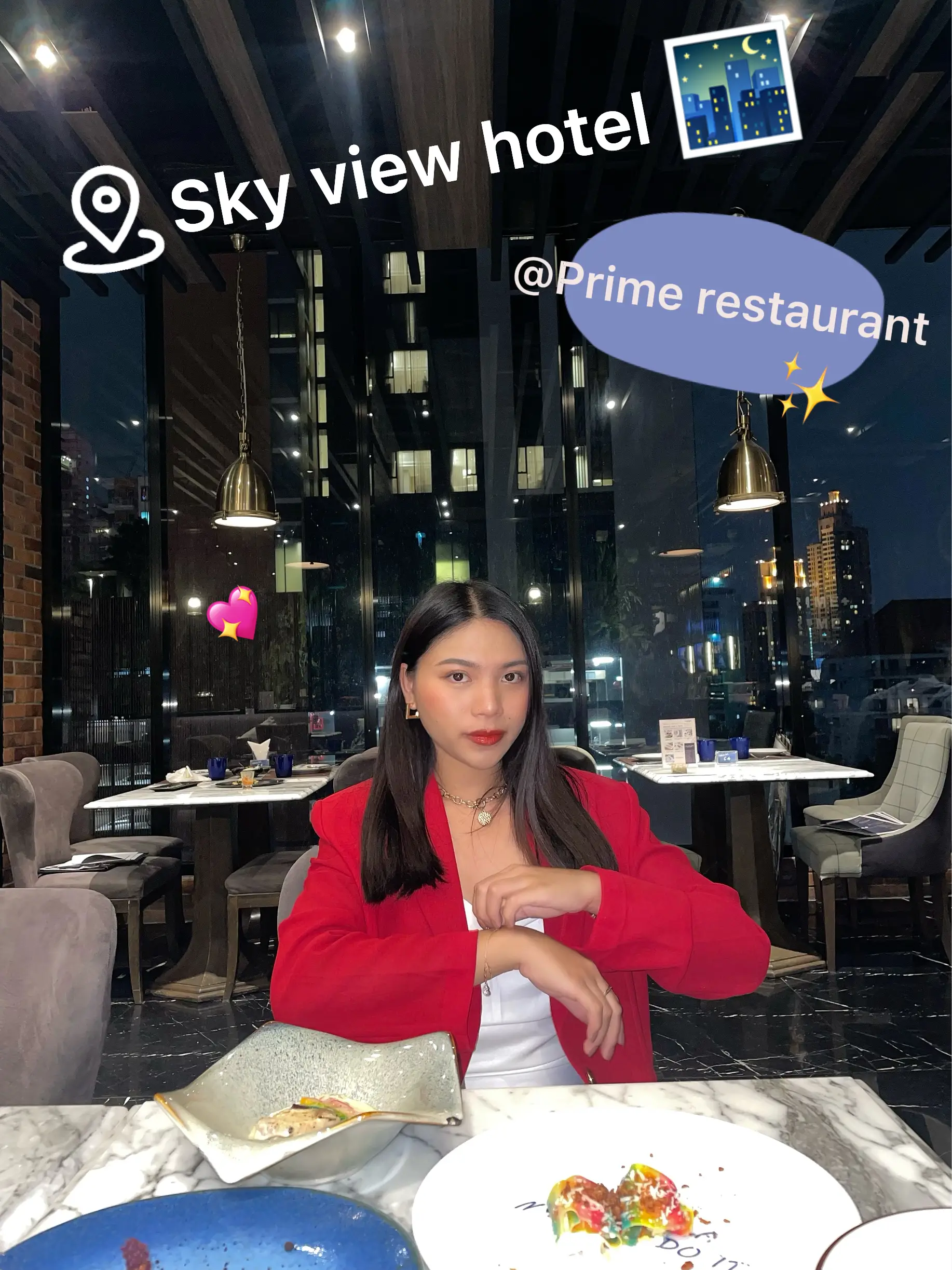ห้องอาหาร Prime Skyview กับ Fine Dining ราคาหลักร้อย | แกลเลอรีที่โพสต์โดย ̩͙ ʟᴜɴɢʟɪɴɢ | Lemon8