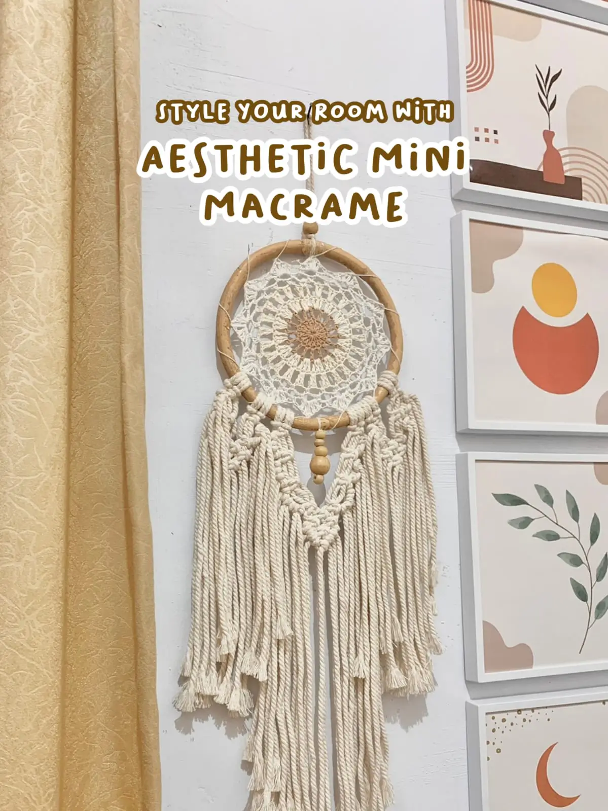 Style Your Room with Aesthetic Mini Macrame | แกลเลอรีที่โพสต์โดย Kiptia House | Lemon8