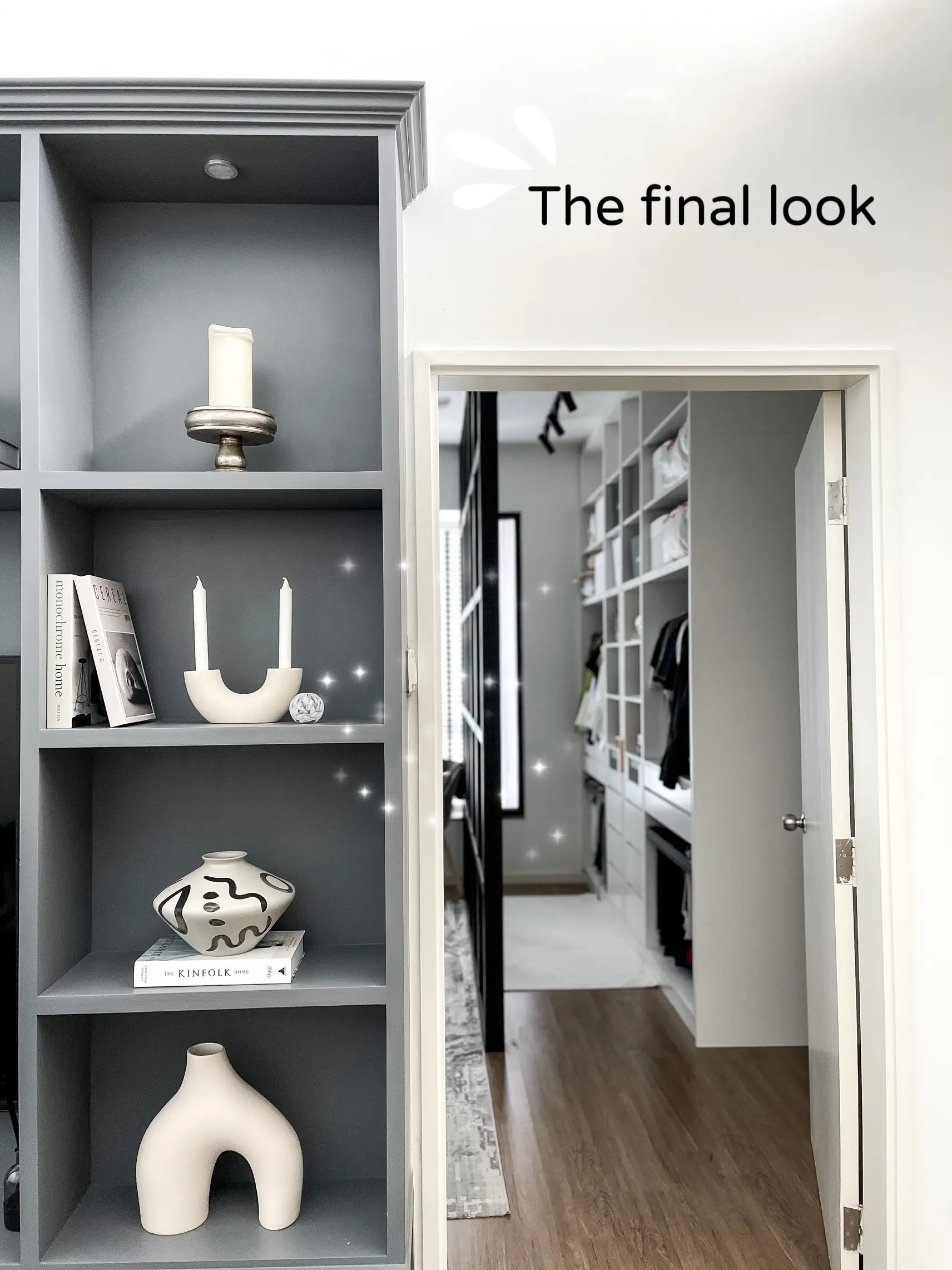 Dreamy Grey Custom Cabinet With Lotsa Shelves | Galeri disiarkan oleh ...