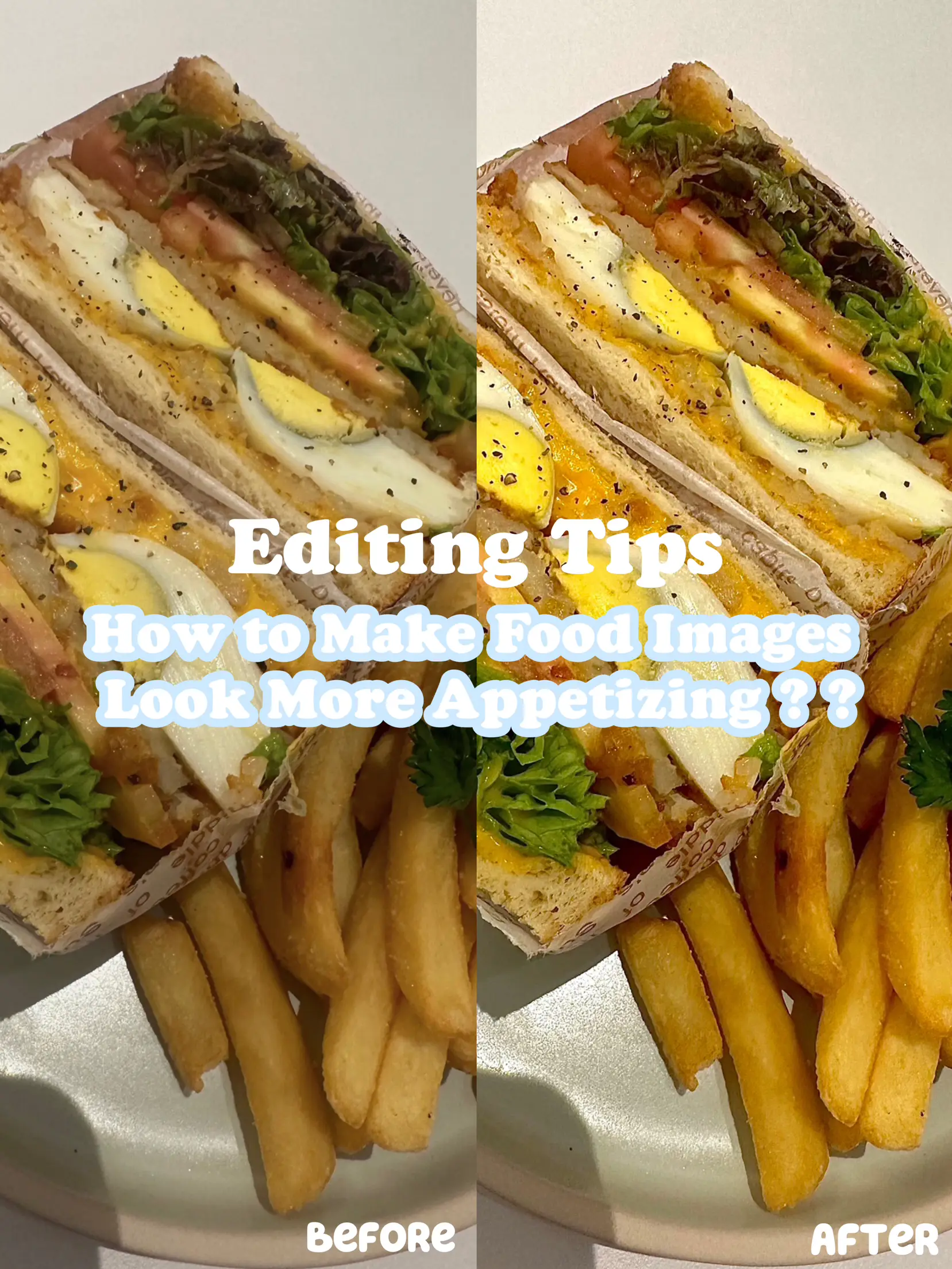 How to Edit FOOD Photos | Galeri disiarkan oleh sherlynnnnn | Lemon8